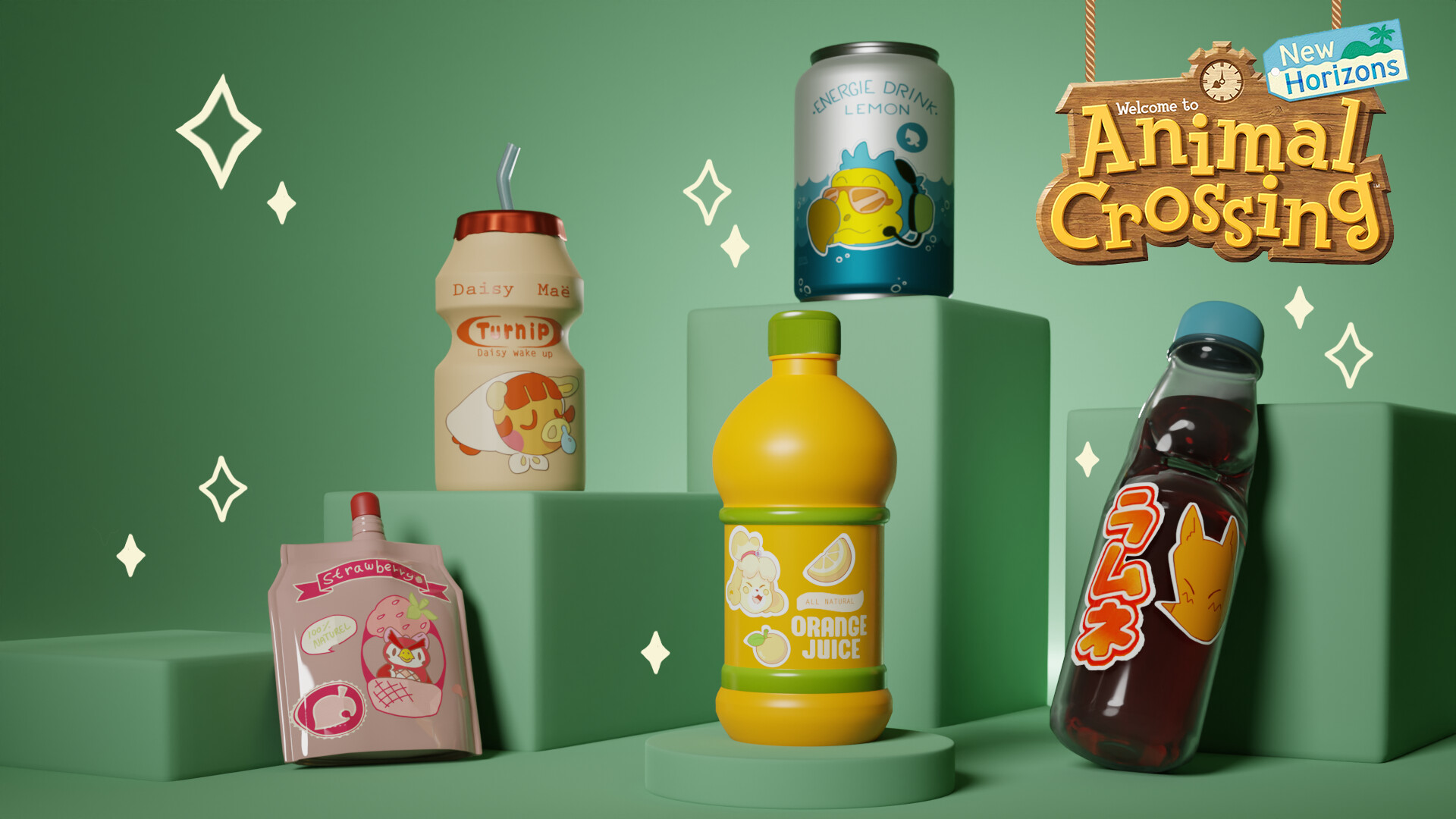 ArtStation - Animal Crossing Drink