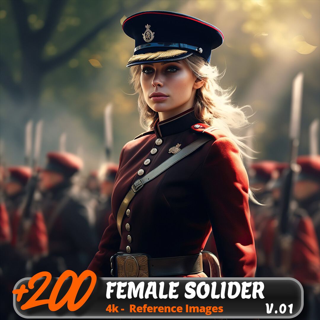 ArtStation - FEMALE SOLIDER VOL. 01/ 4K/ Reference Image