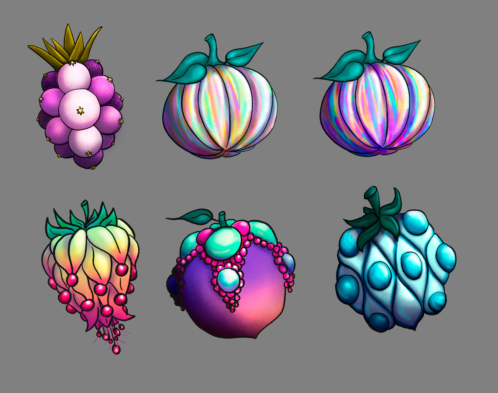 Ildy Izso - Prop design / berries for Berry, Set, GO!