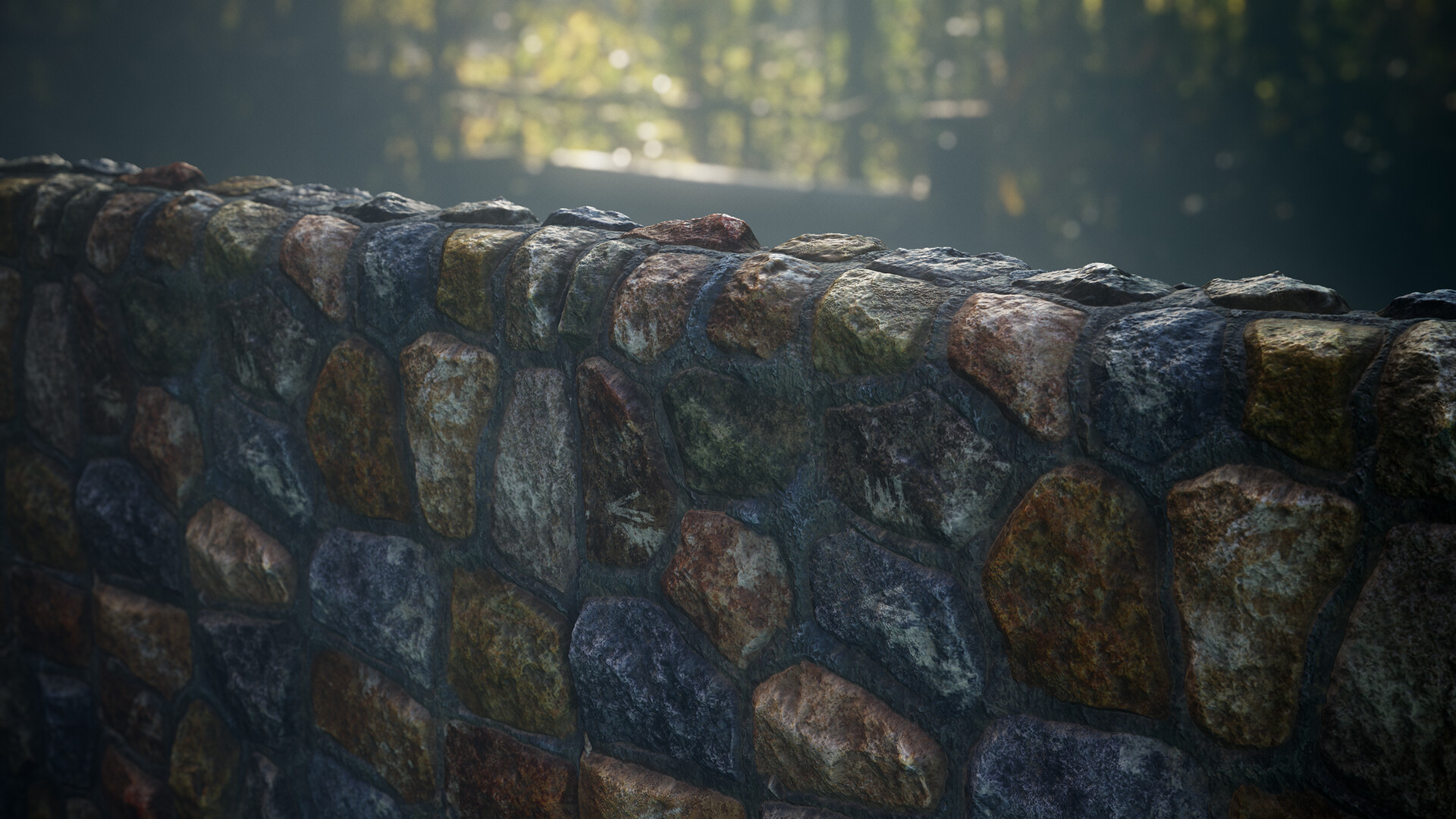 ArtStation - Cobblestone fence