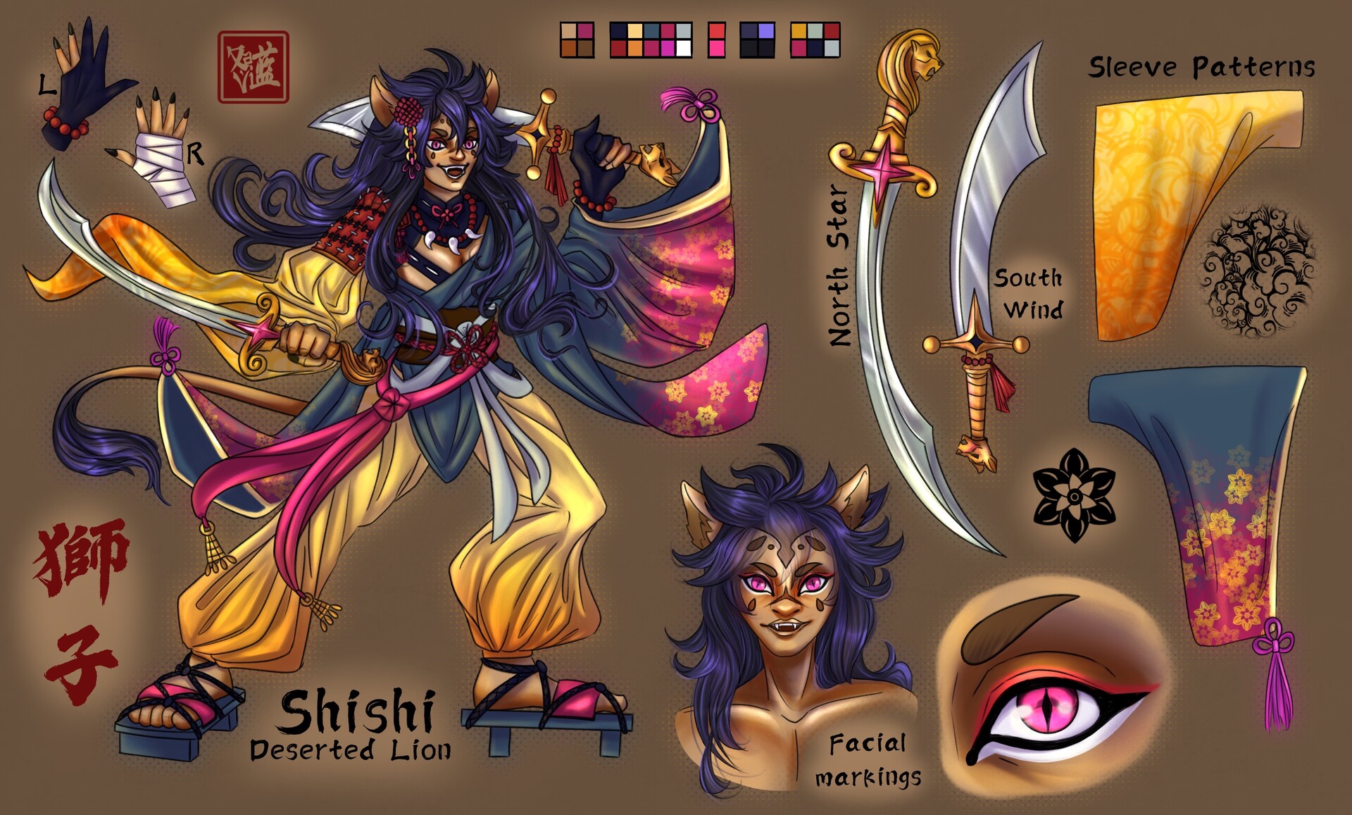 ArtStation - Shishi character sheet