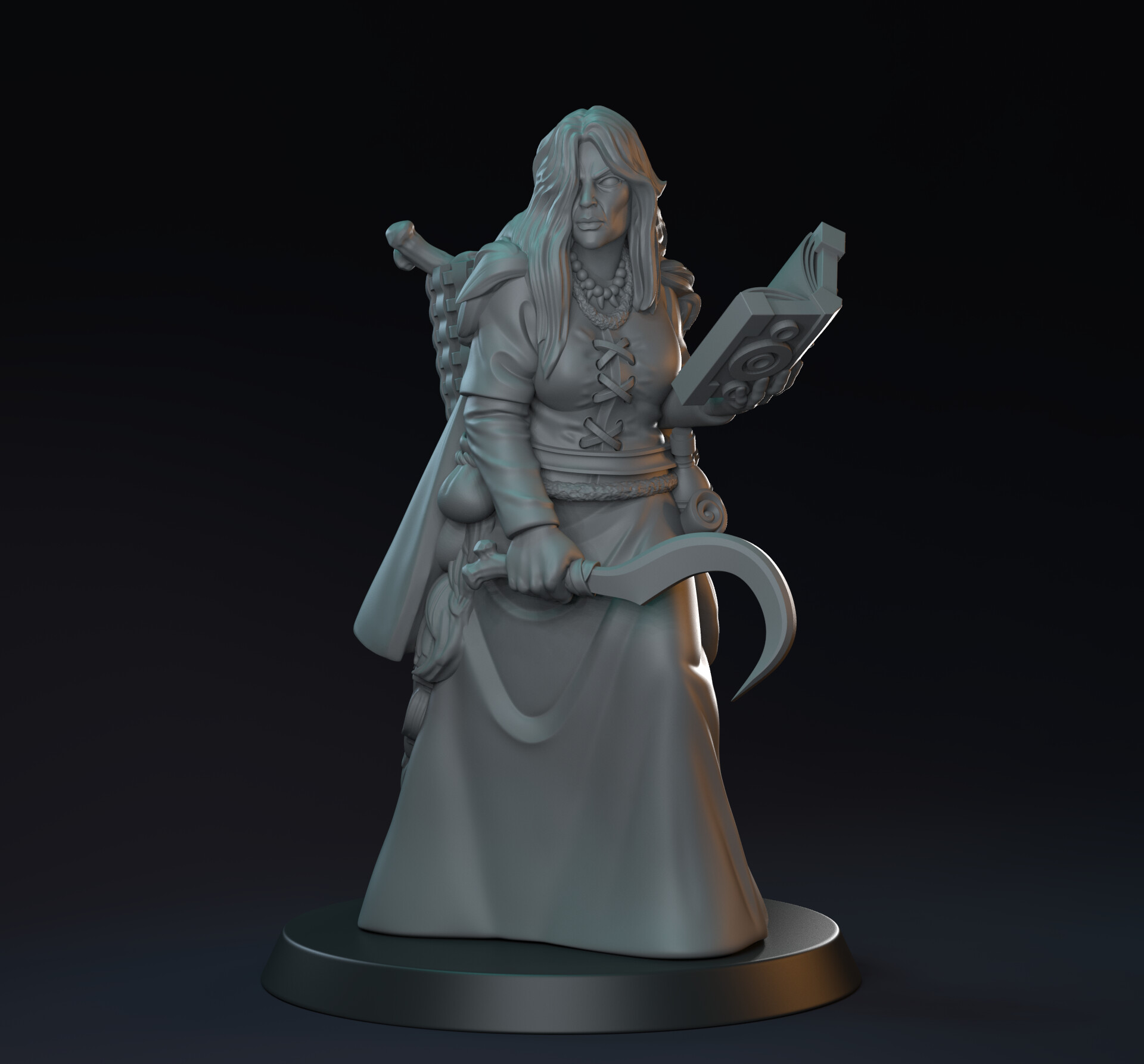 ArtStation - The witch, miniature.
