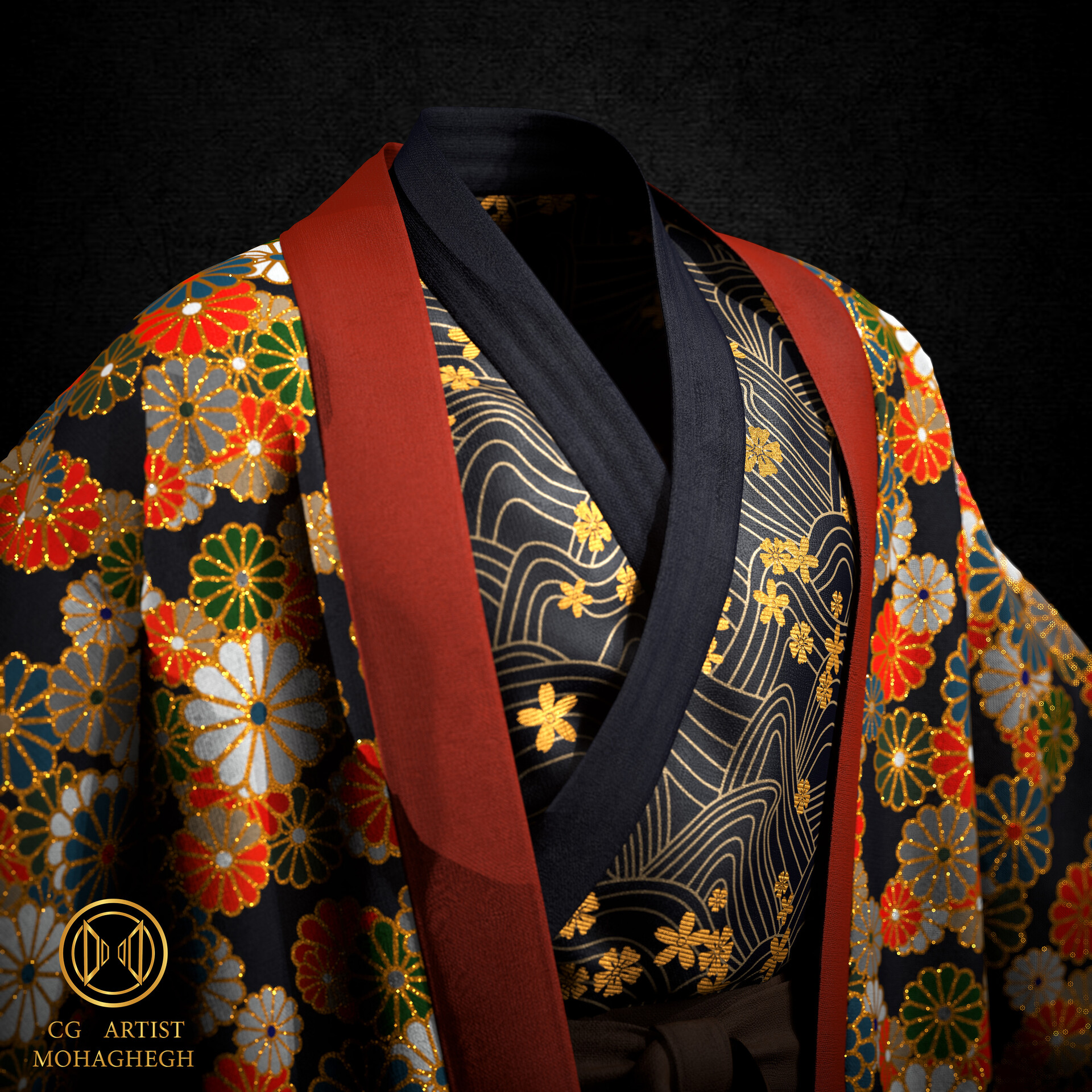 ArtStation - Japanese Kimono Outfit
