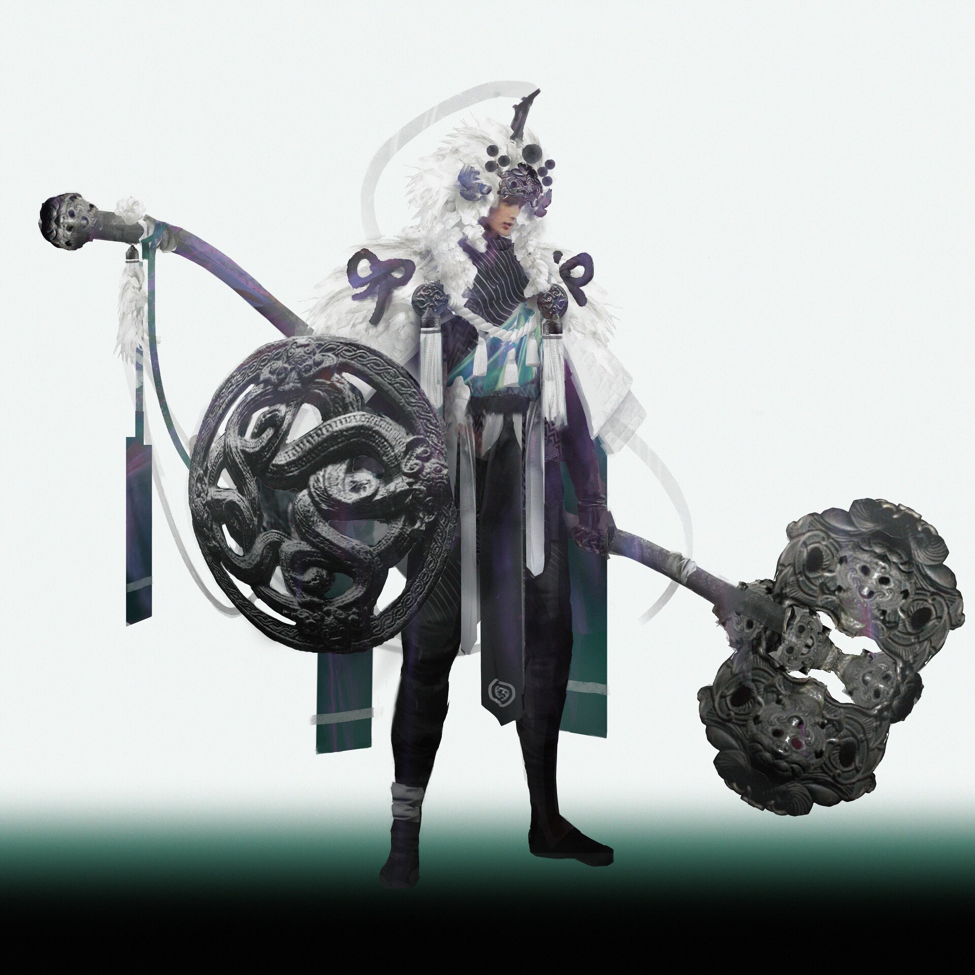 ArtStation - Flower Fantasty Warrior