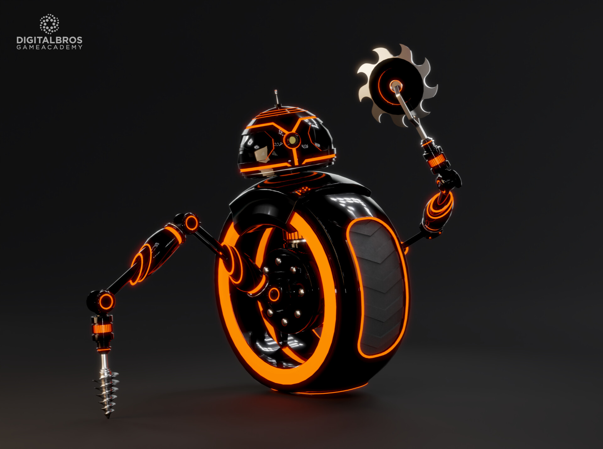 ArtStation - R8 - Star Wars/Tron robot