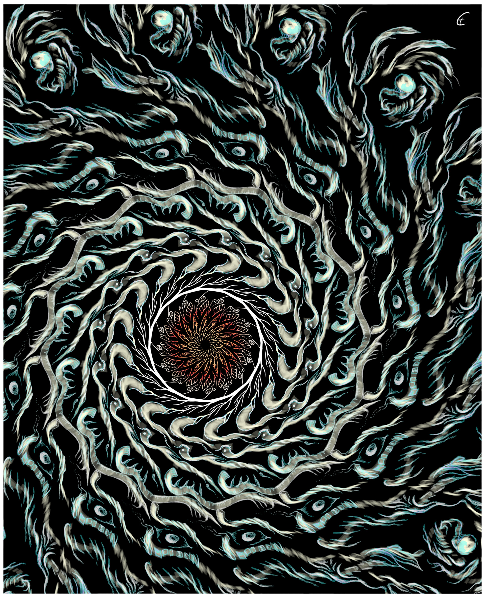 ArtStation - Some "Mandala Style" work