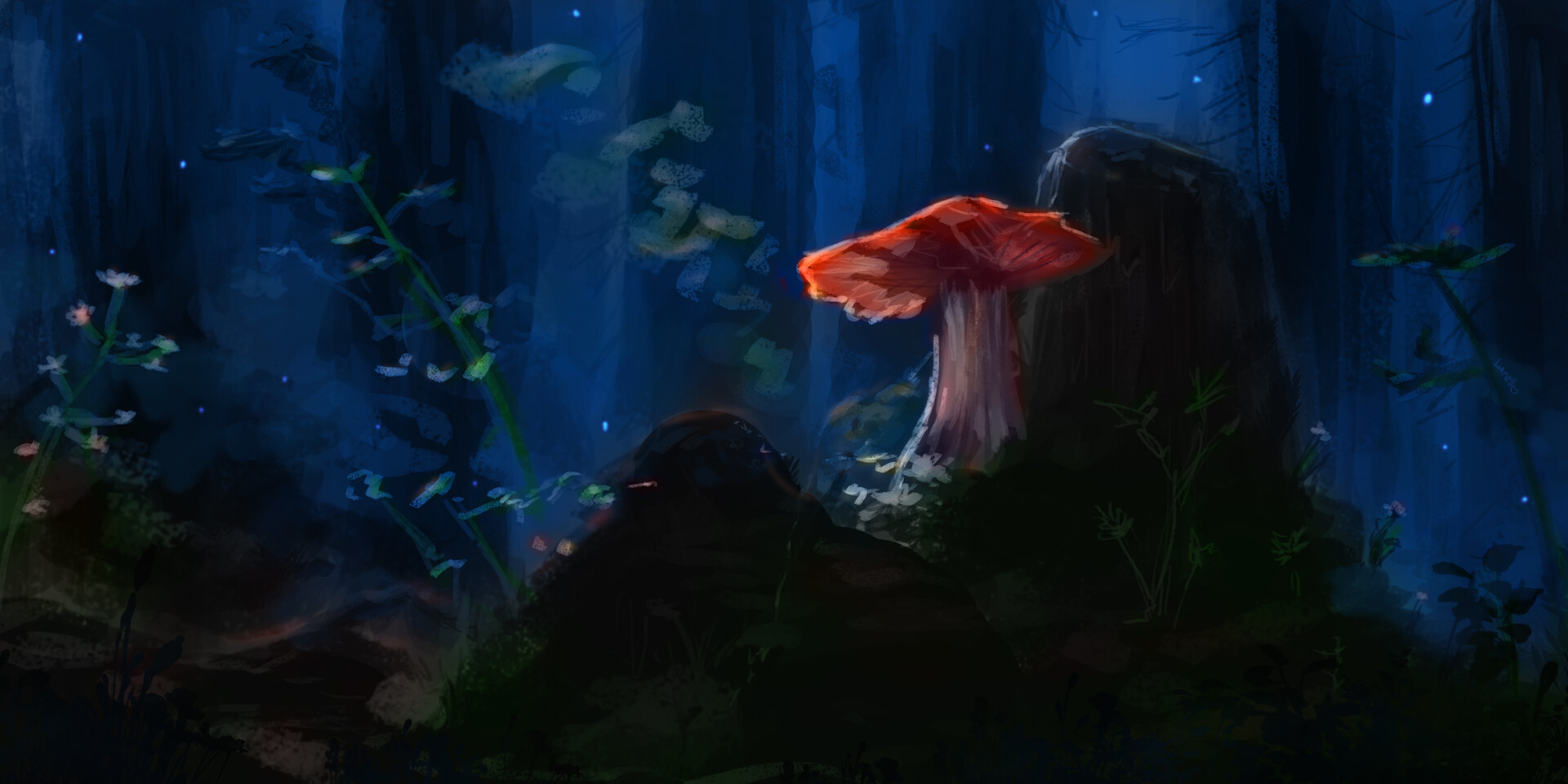 ArtStation - Autumn shroom forest