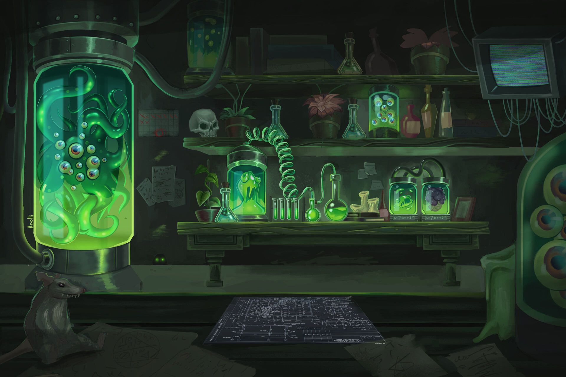 ArtStation - mad alchemist's laboratory
