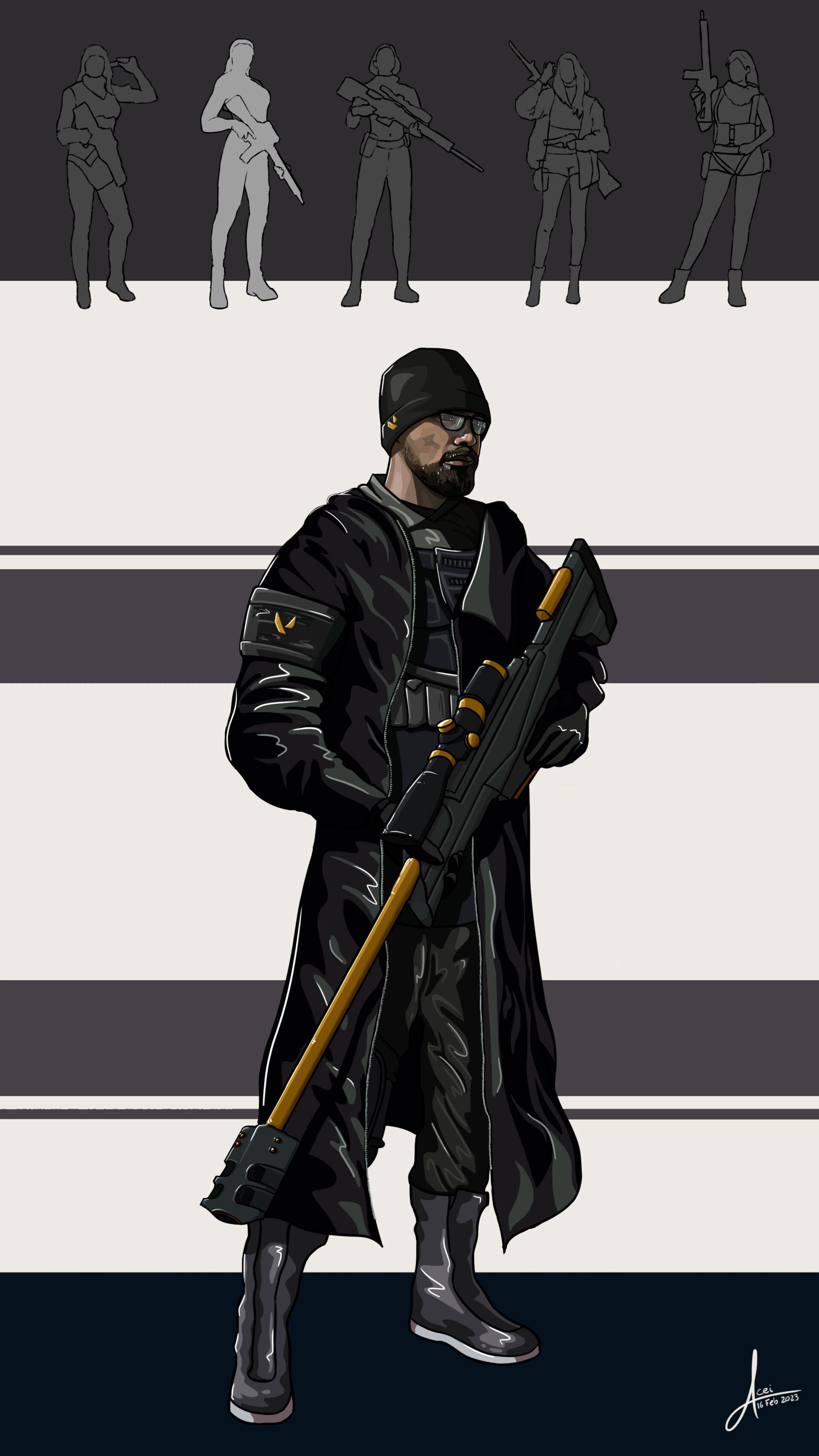 ArtStation - Character design (Valorant style)