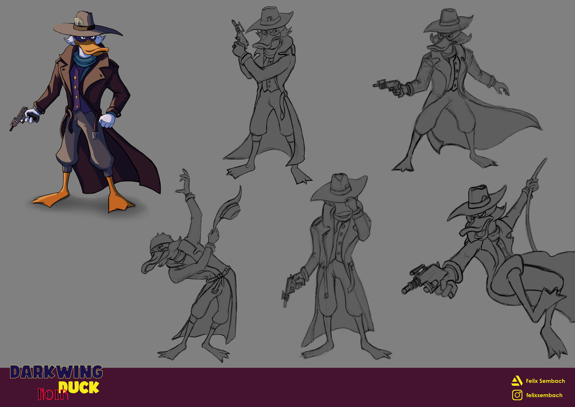 Felix Sembach - Darkwing Redesign (Darkwing Duck)