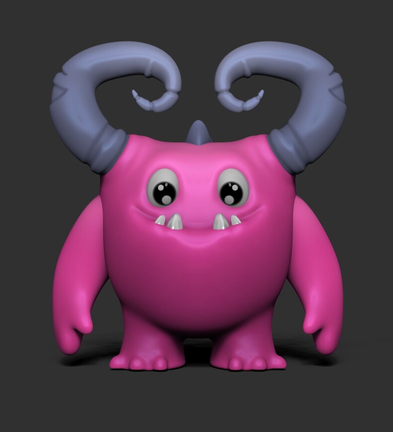 ArtStation - Adorable Monster Sculpture