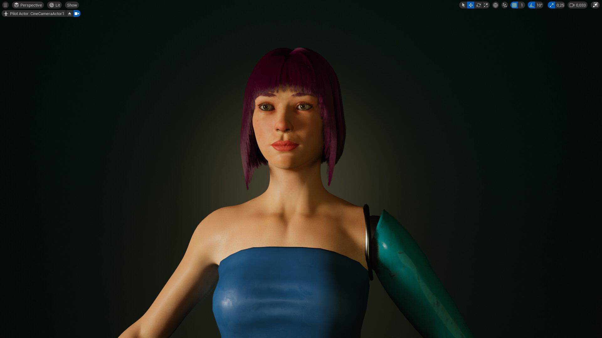 ArtStation - Girl with cyborg arm