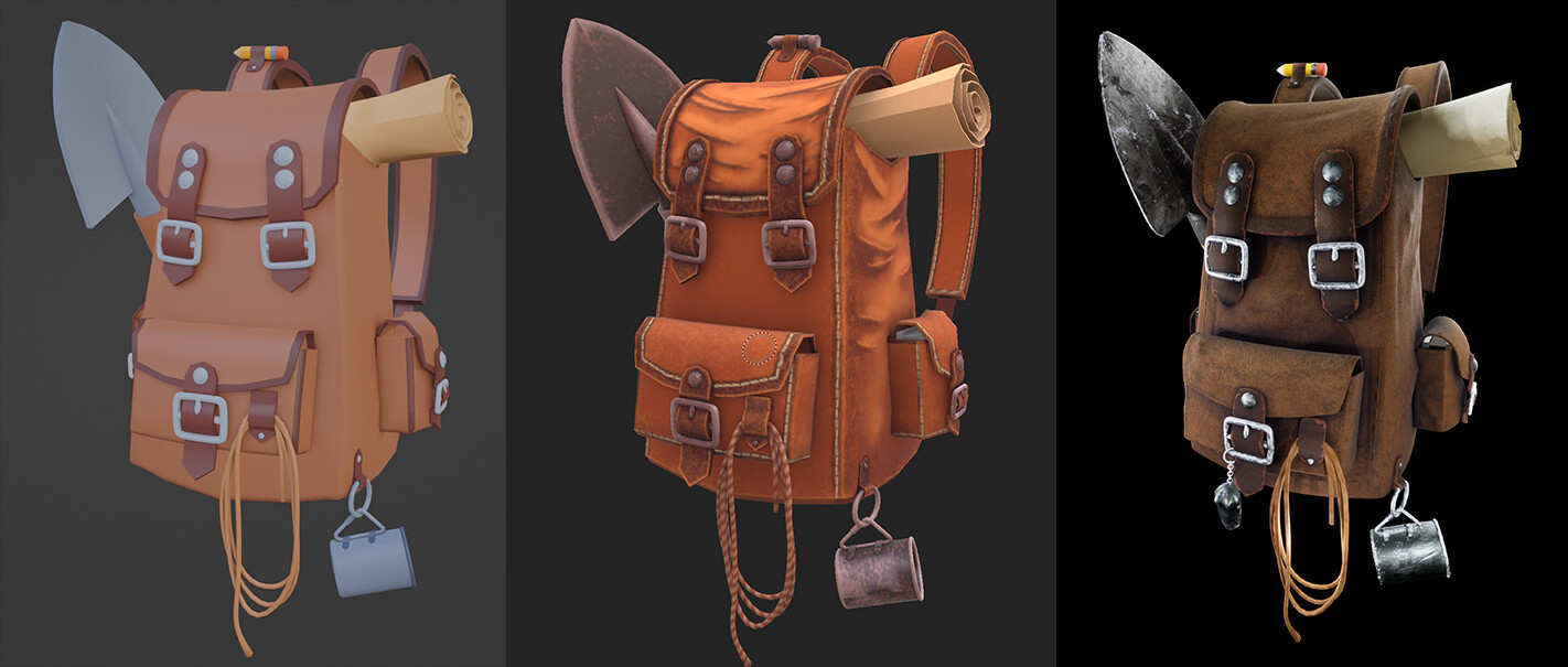 ArtStation - Stylized Backpack