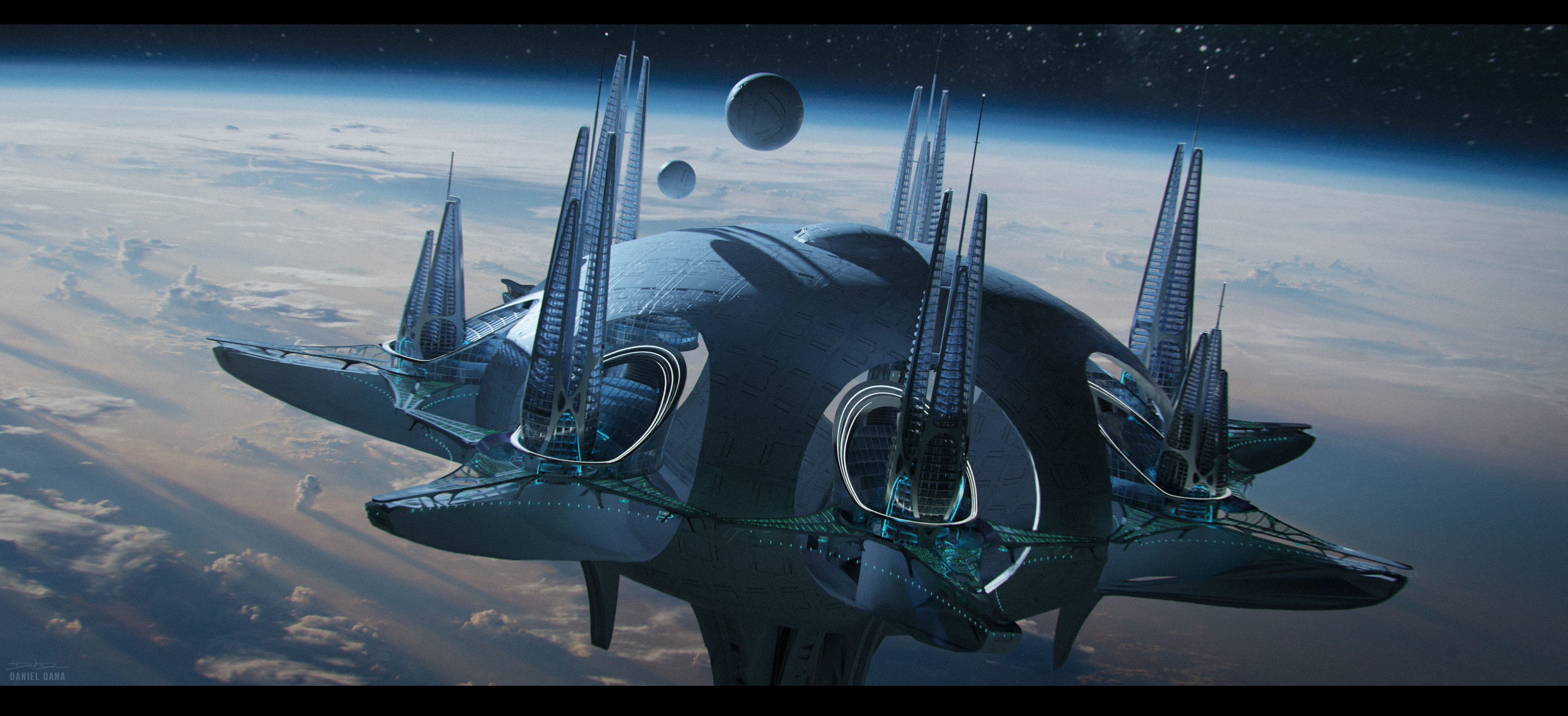 Orbital Space Station, Daniel Dana : r/ImaginaryStarships