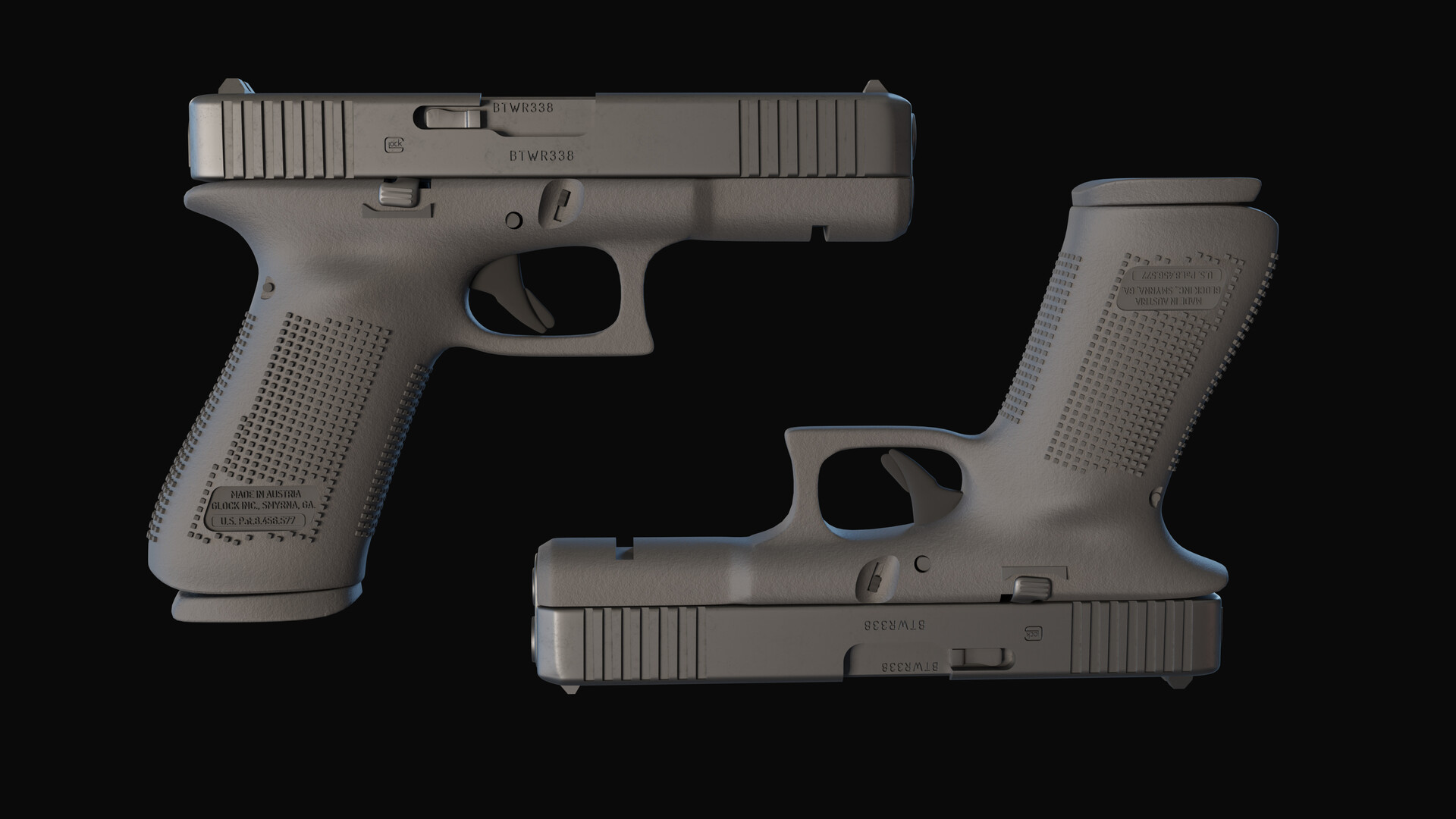 ArtStation - Glock 19 Gen 5 Game-Ready model