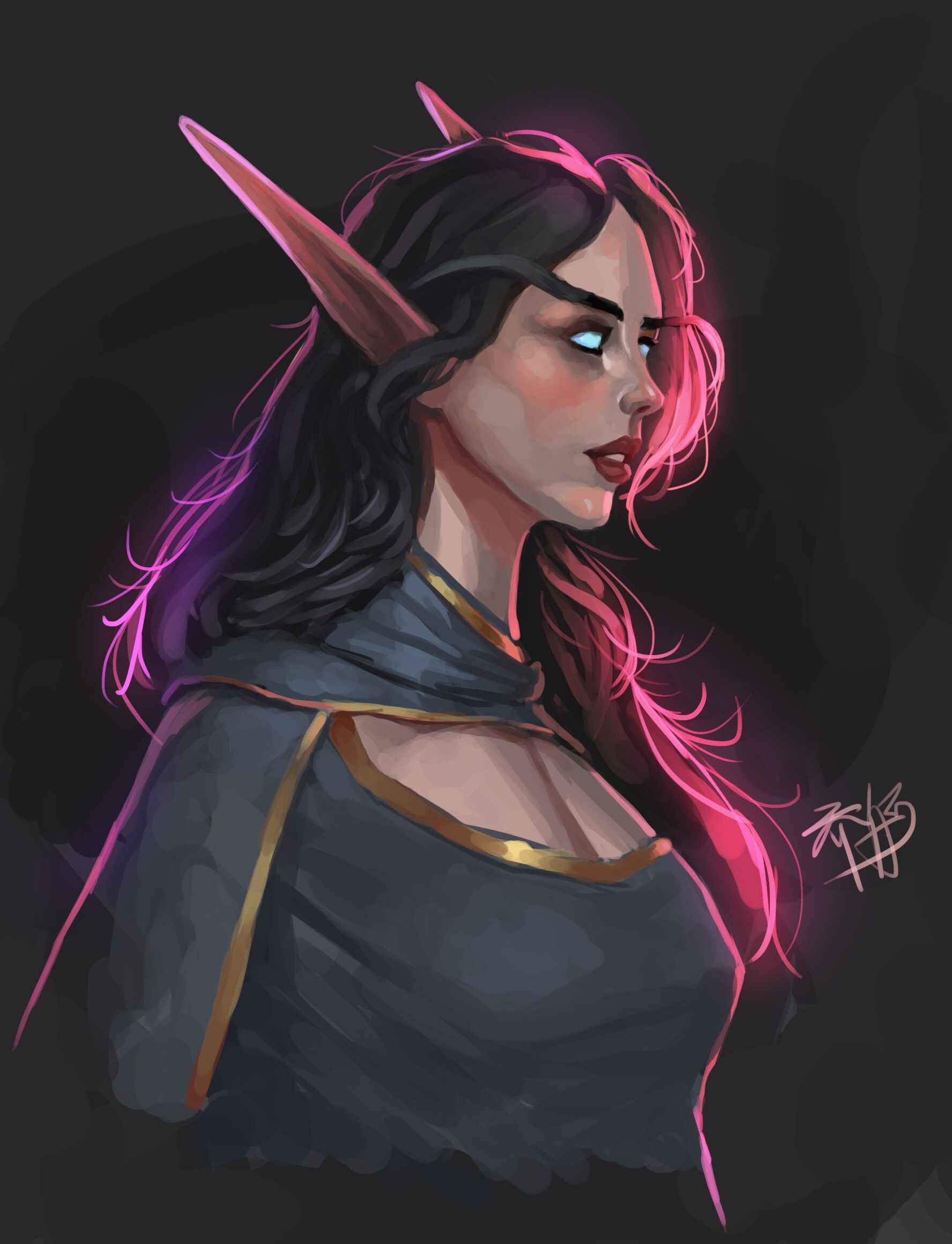 ArtStation - Elf portrait
