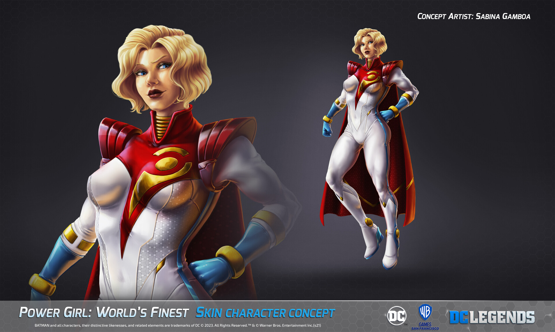 Sabina Gamboa - DC Legends - Power Girl: World's Finest Skin Concept