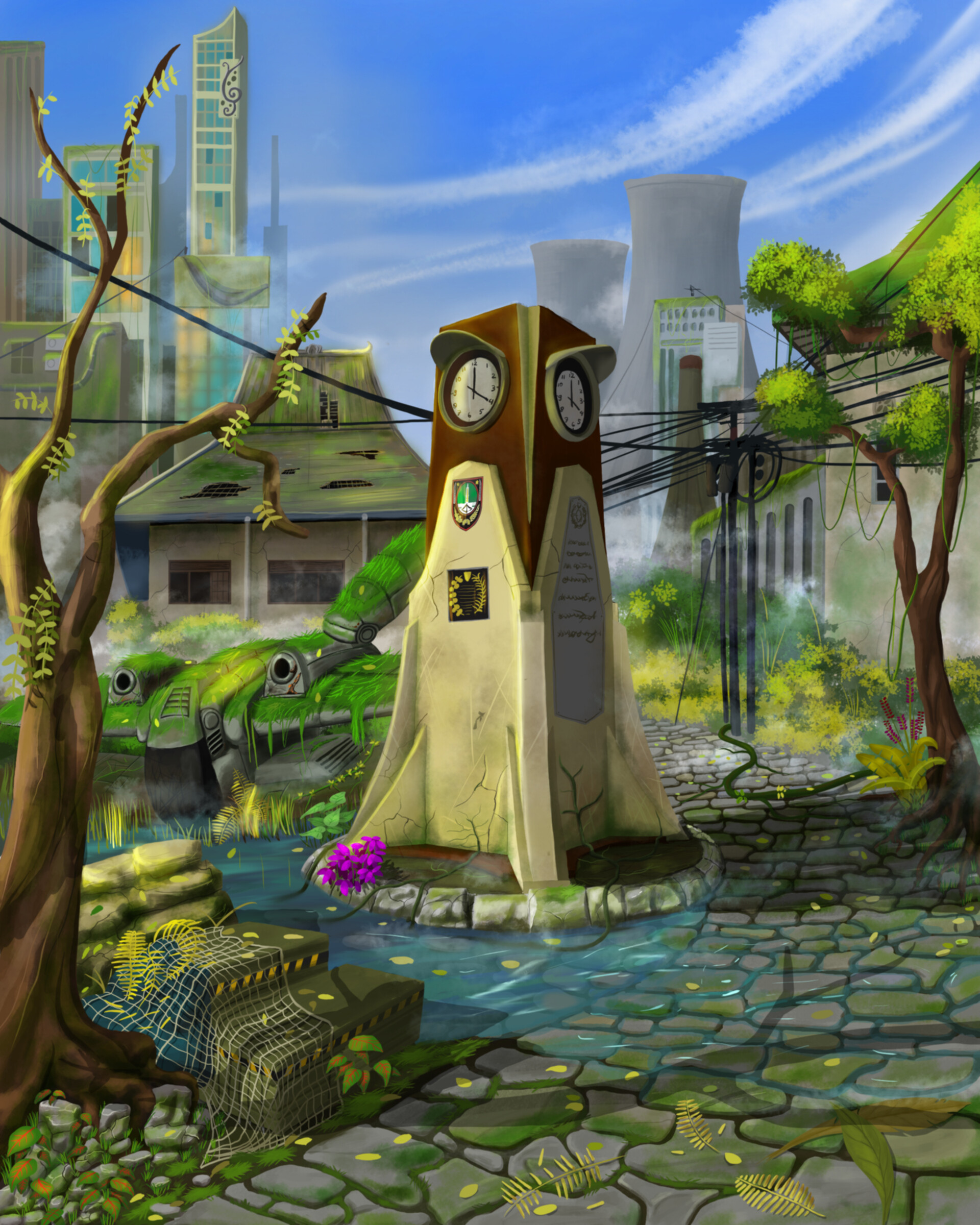 ArtStation - Tugu Jam Pasar Gede