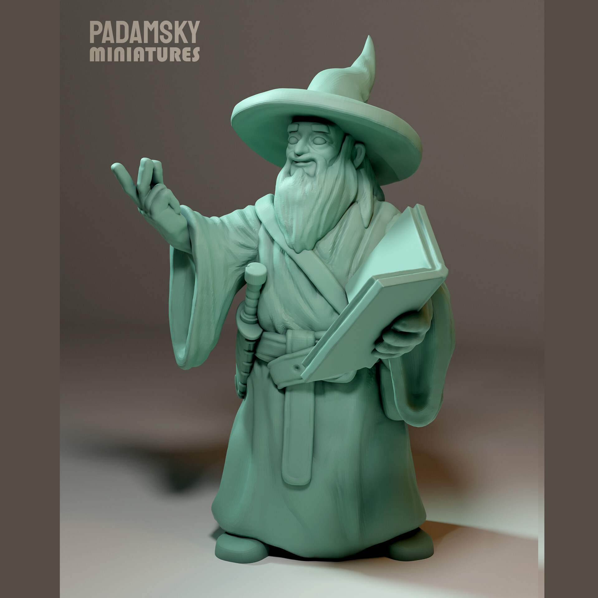 ArtStation - Gnome Wizard miniature