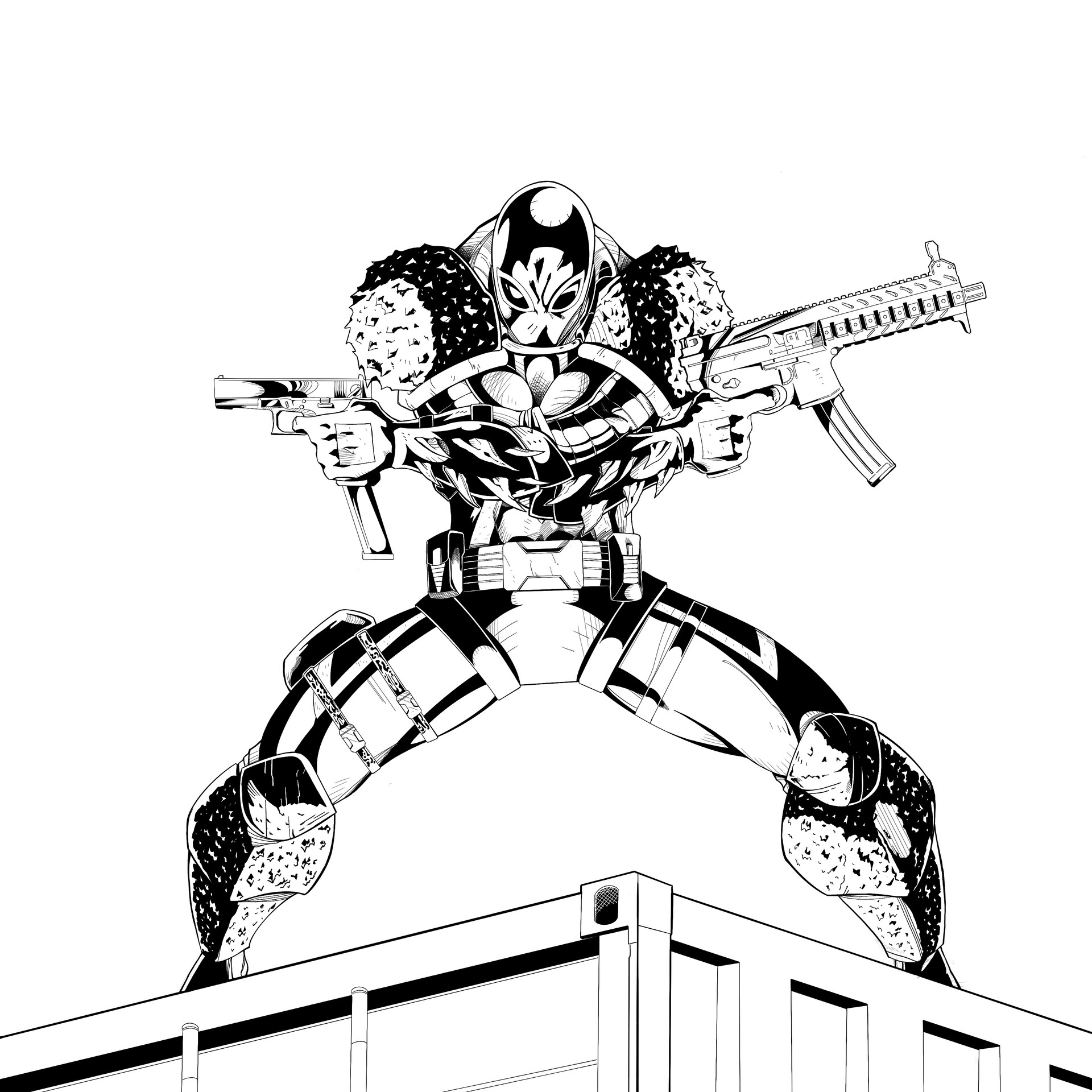 agent anti venom coloring page