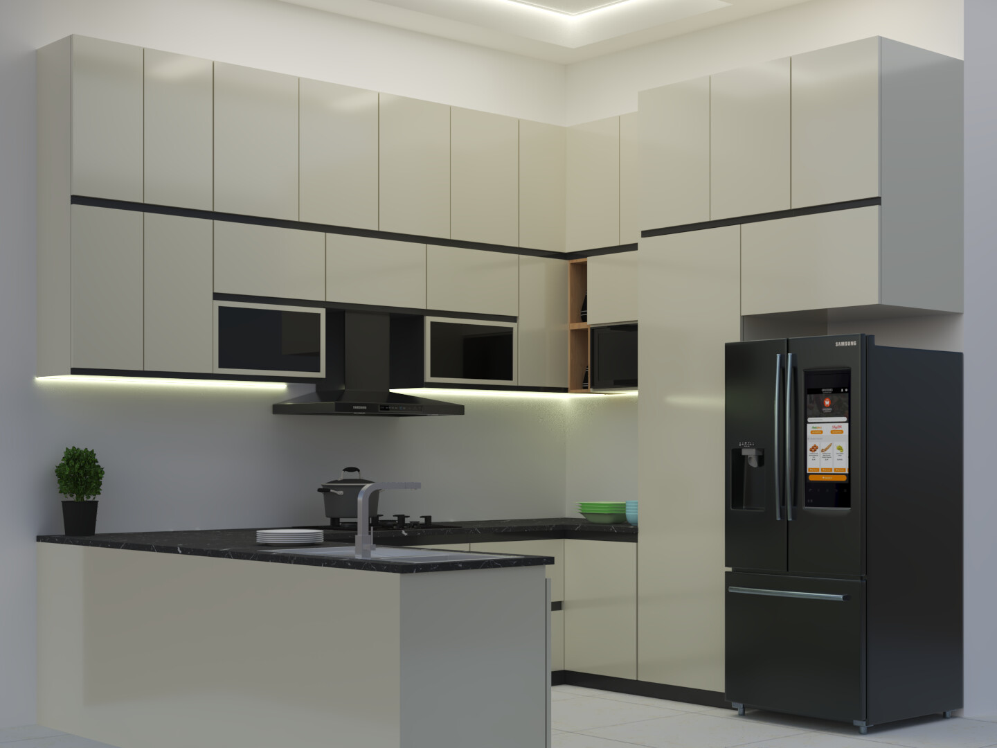 ArtStation - Modular Kitchen- 01