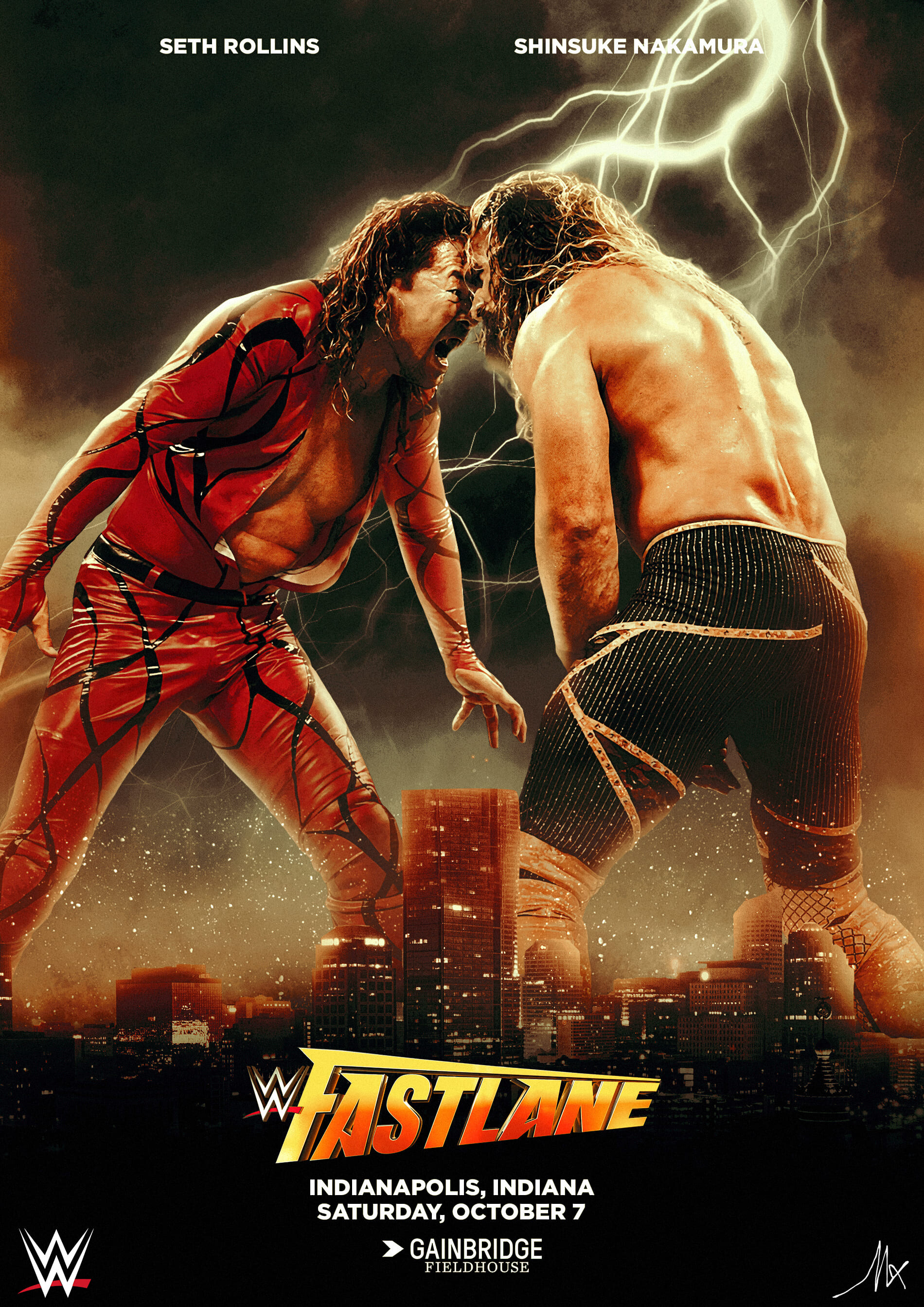 ArtStation - Shinsuke Nakamura vs Seth Rollins II || WORLDS COLLIDES