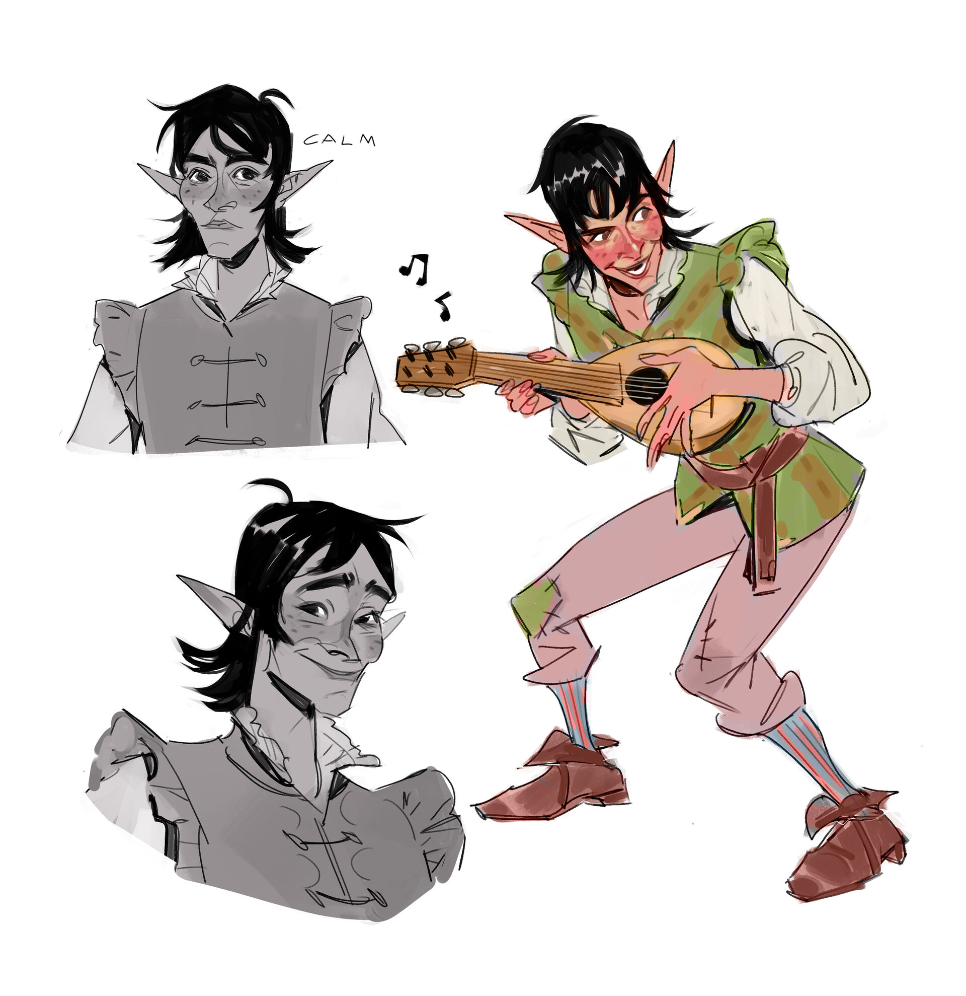 ArtStation - Elf bard