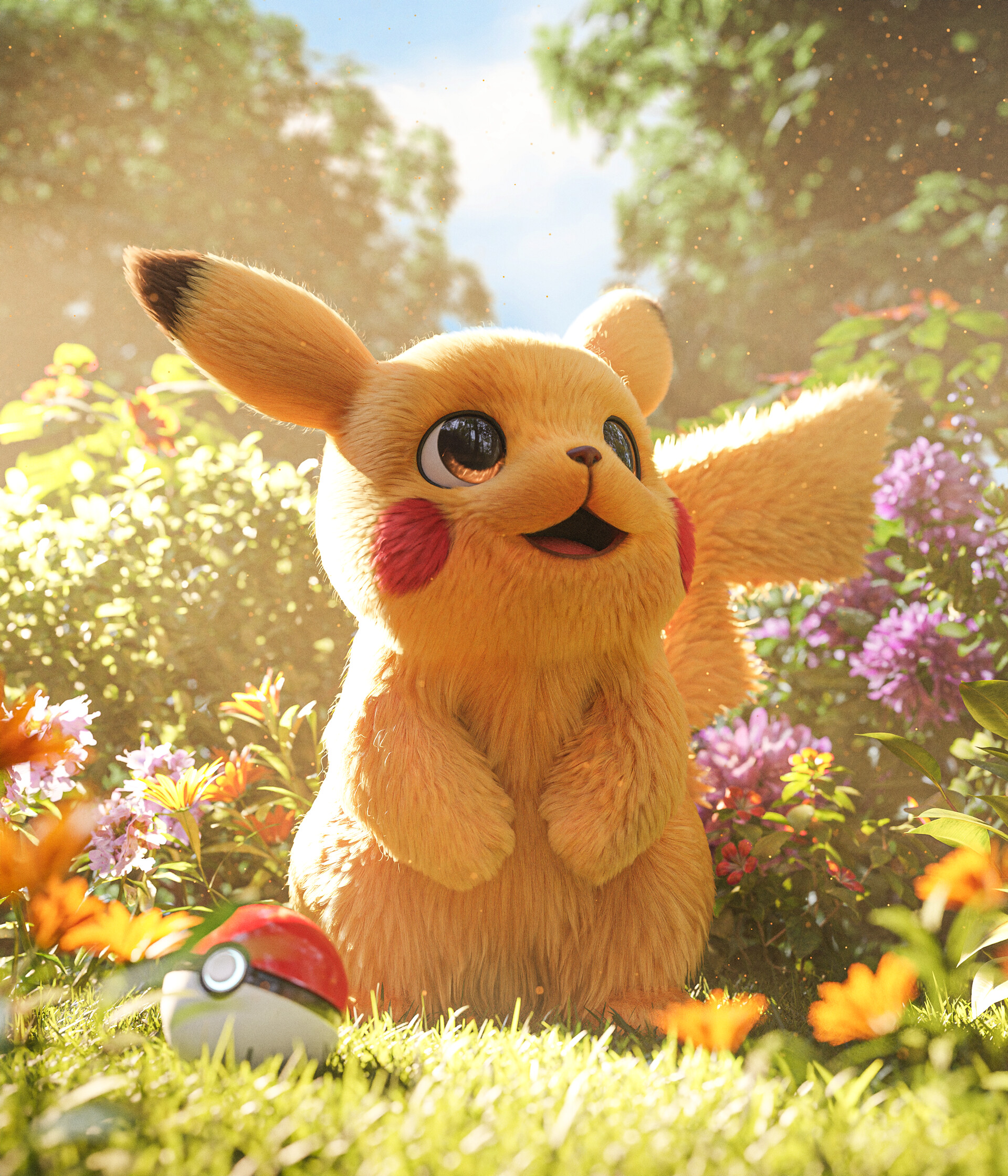 ArtStation - Wild Pikachu