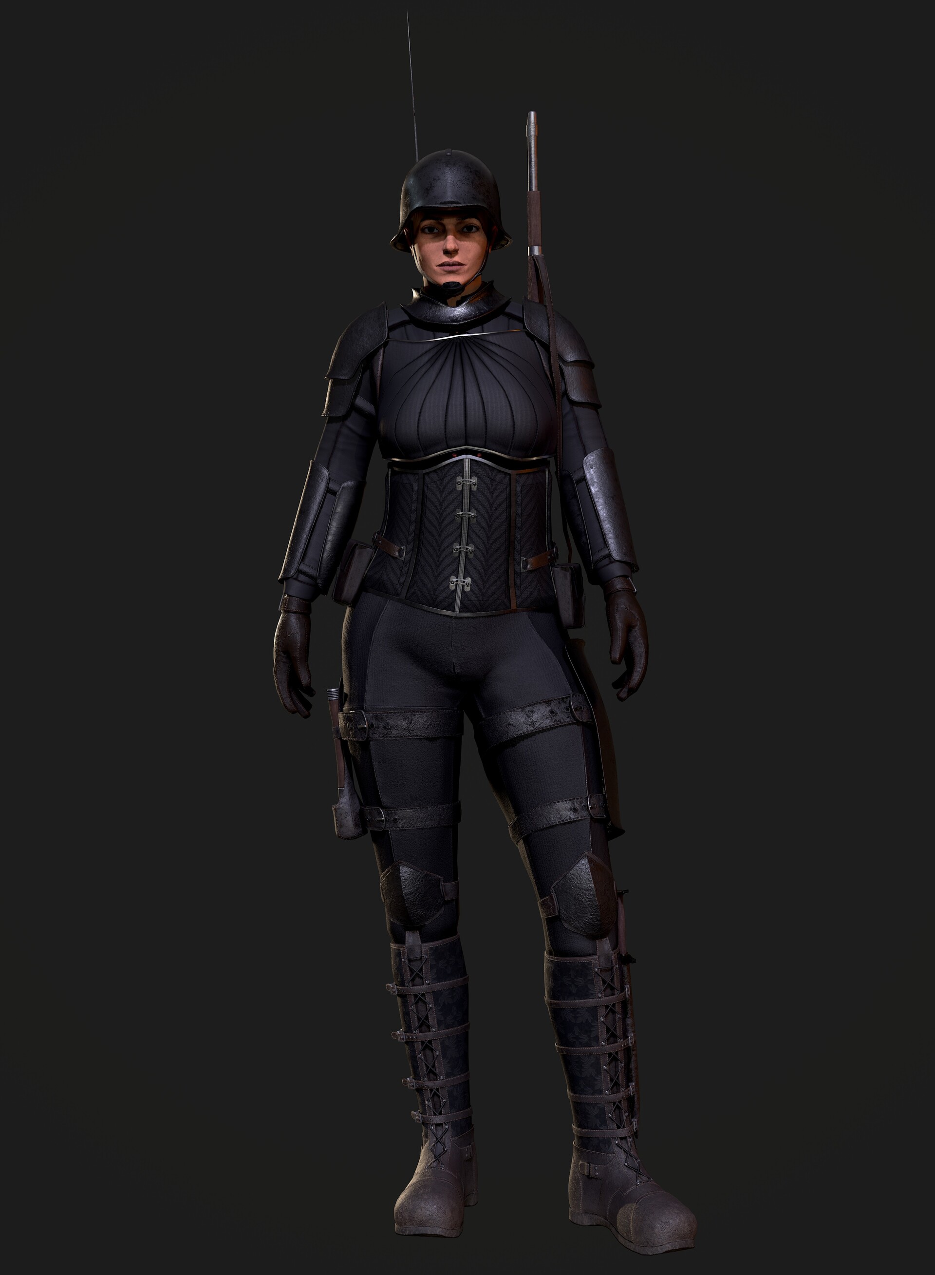 ArtStation - Signal company soldier of night operations