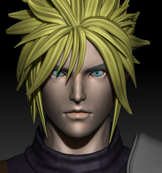 ArtStation - final fantasy 7 Cloud Strife