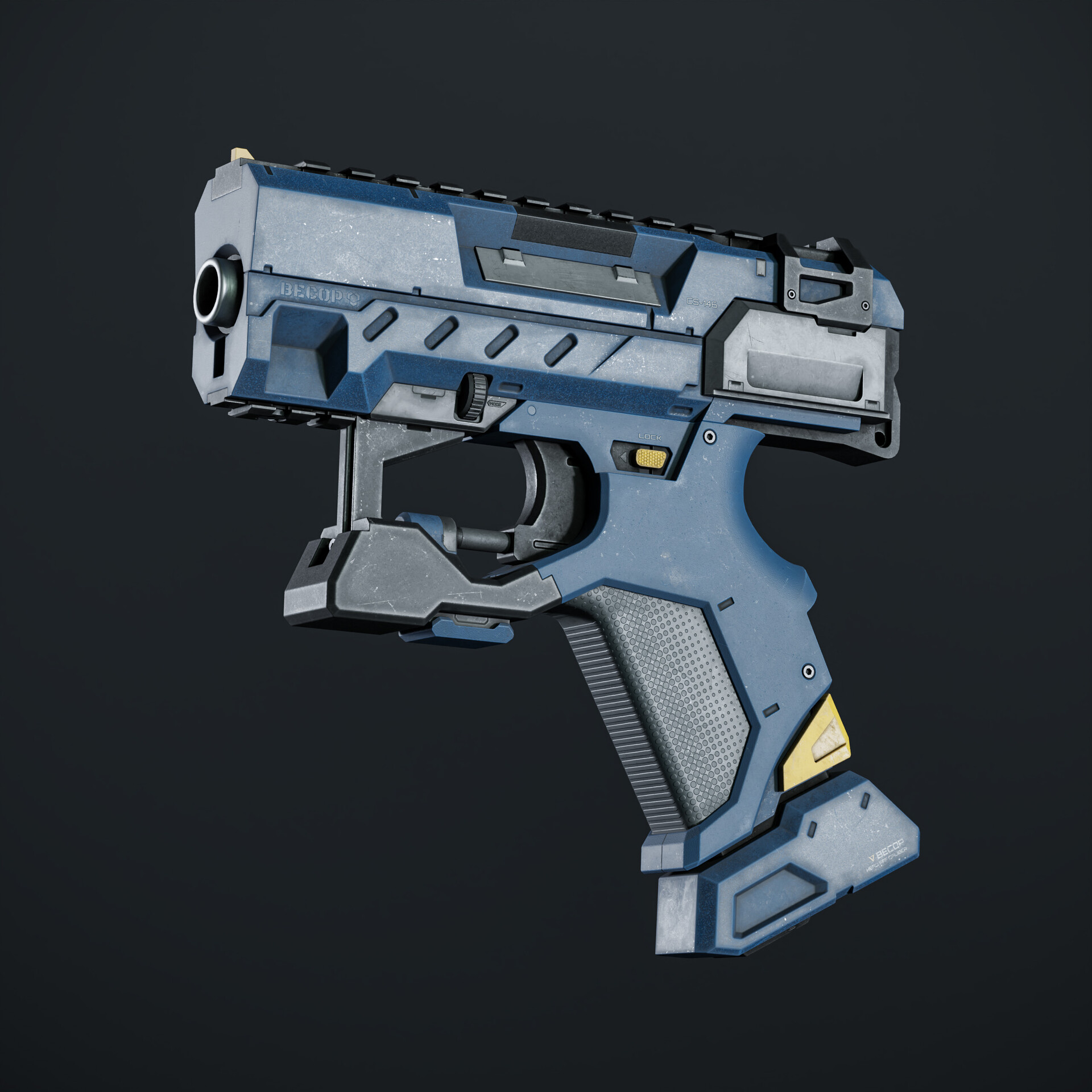 ArtStation - Police pistol