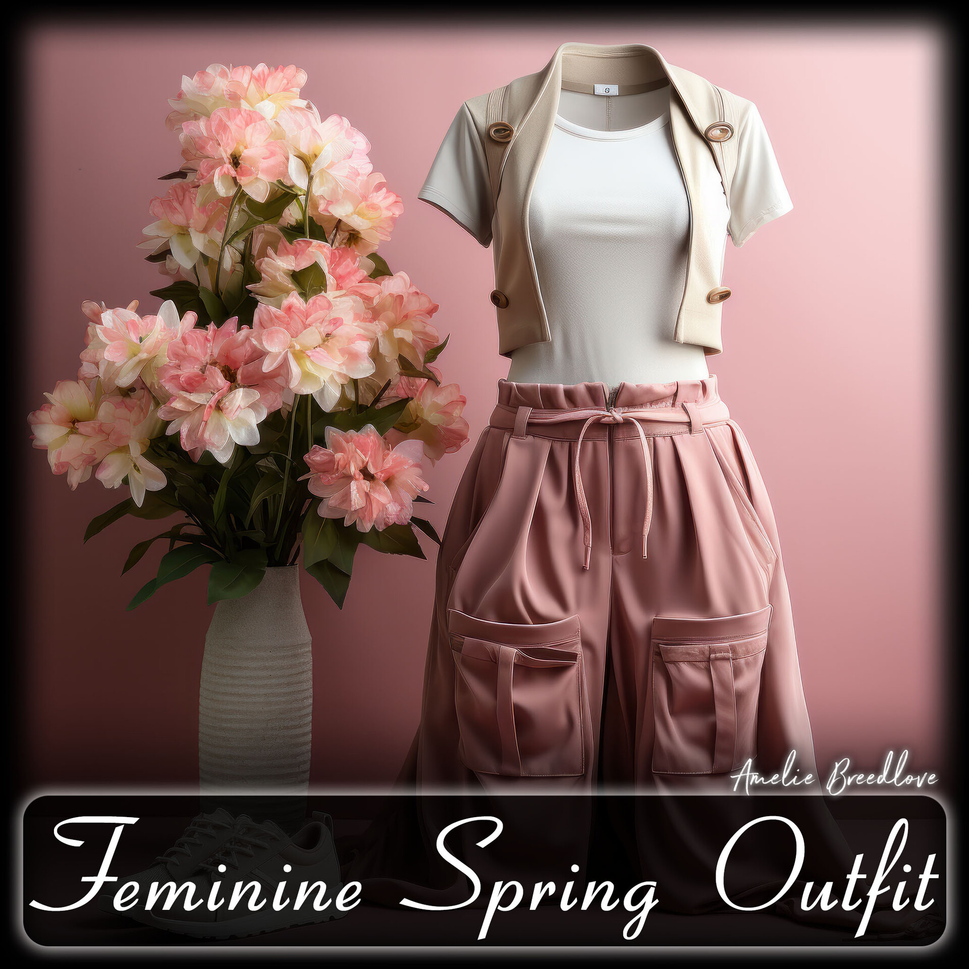 ArtStation - 200 Feminine Spring Outfit Reference Pack | 4K | v.42