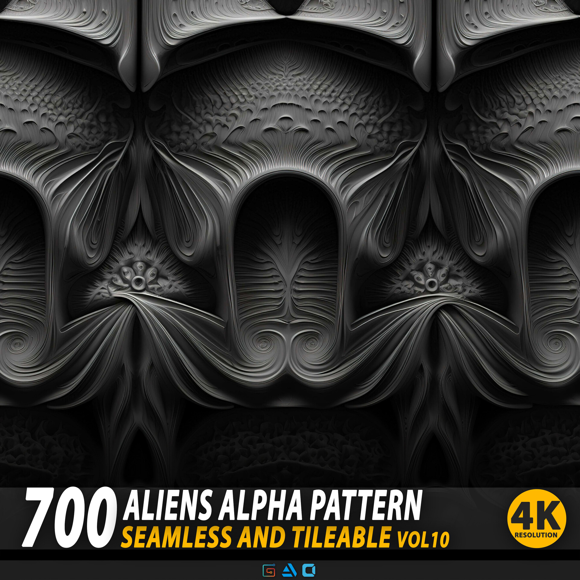 ArtStation - 700 Aliens Pattern Collection | Vol10 | 8K Res