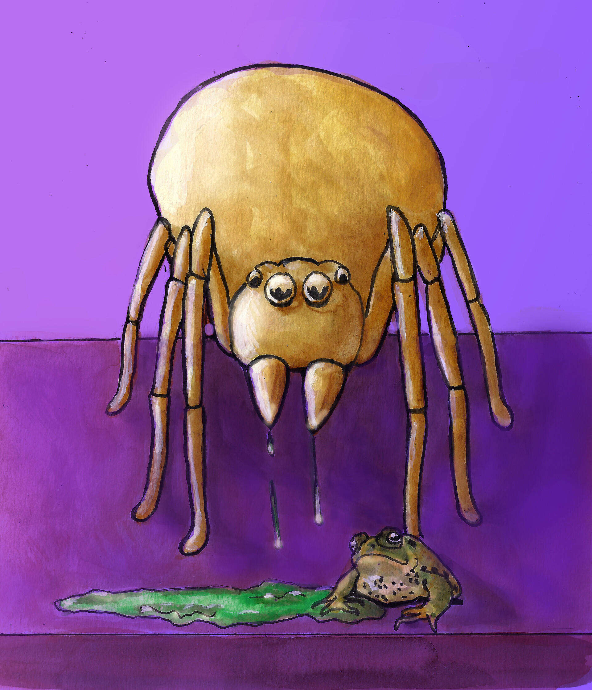 ArtStation - Inktober day 7 - drip