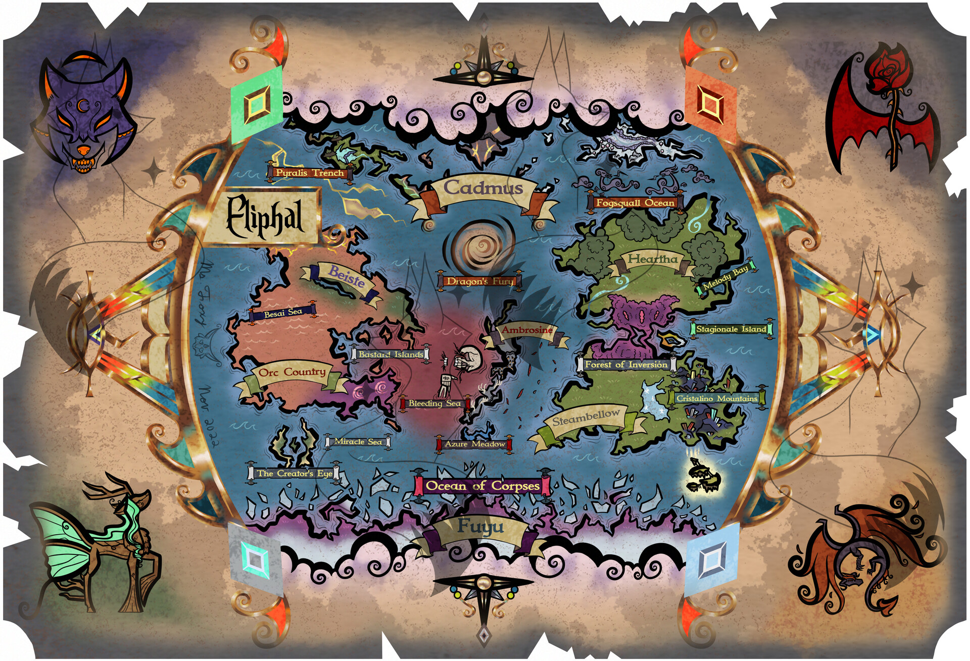 ArtStation - Map of Eliphal