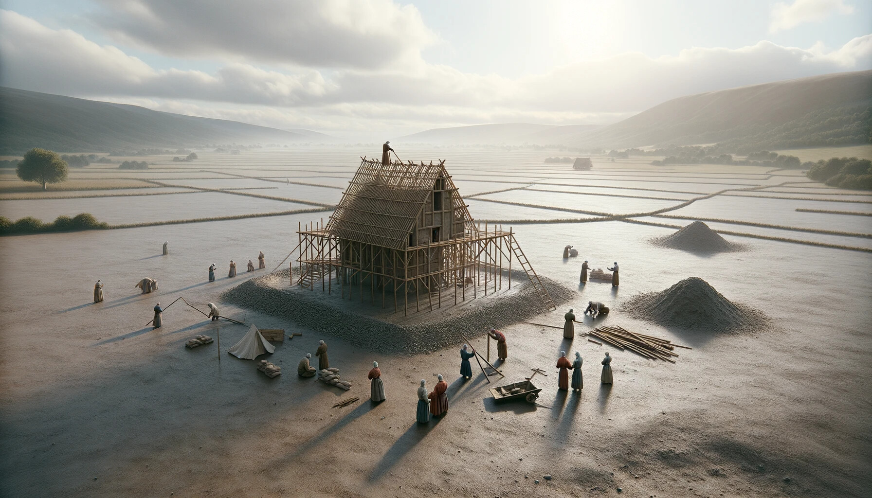 ArtStation - House Building in the Middle Ages