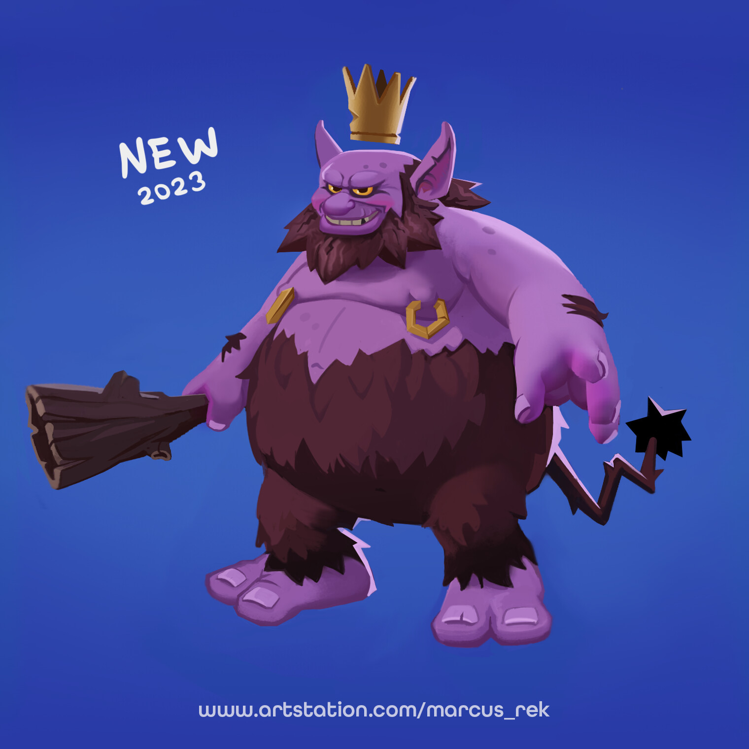 ArtStation - Troll king overpaint