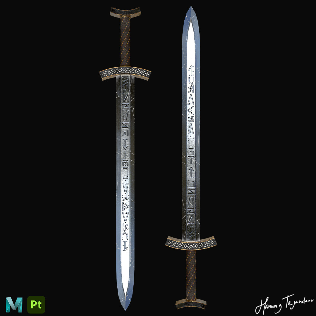 ArtStation - 3D MEDIEVAL SWORD