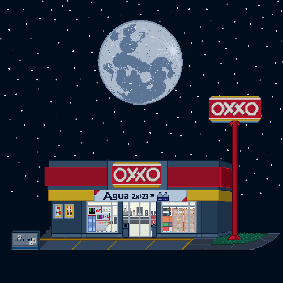 ArtStation - OXXO Lofi Pixel Art