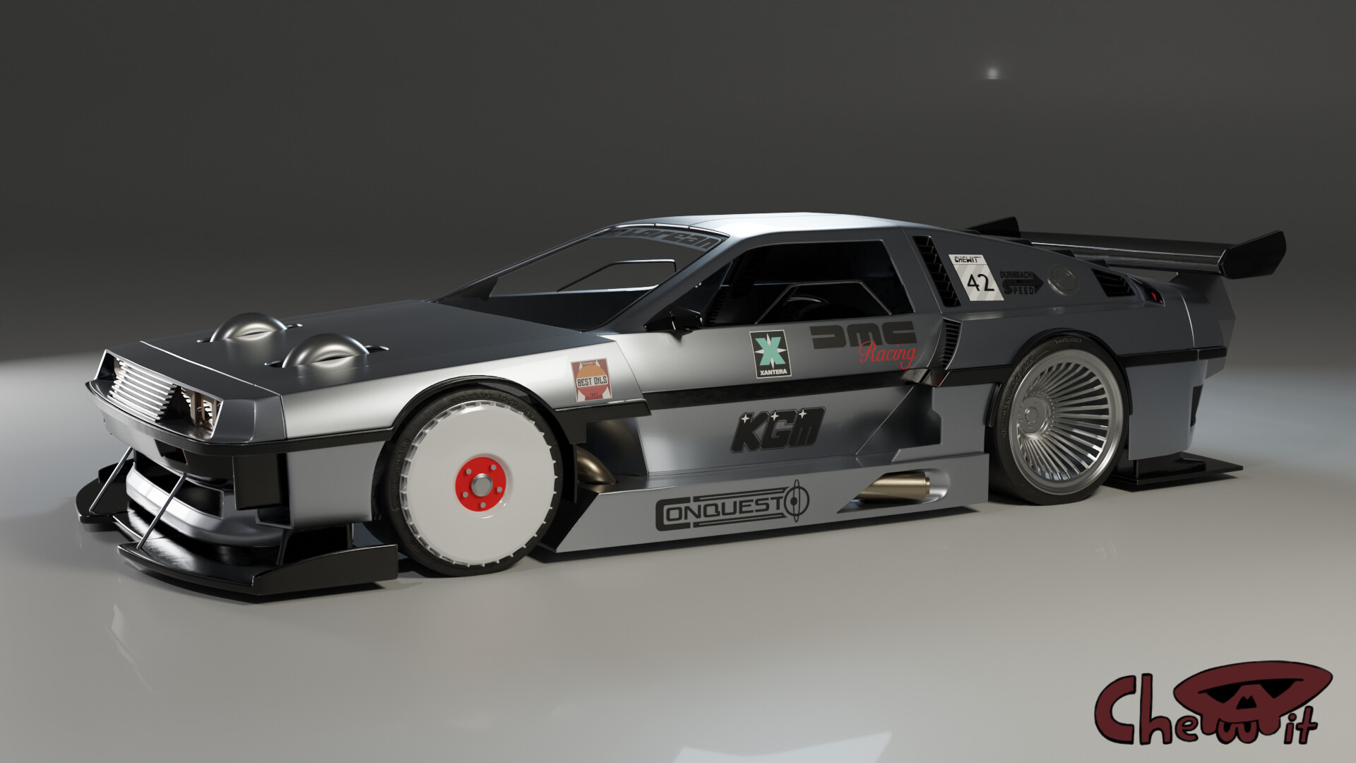 ArtStation - Delorean Extreme Racing Augmentations WIP