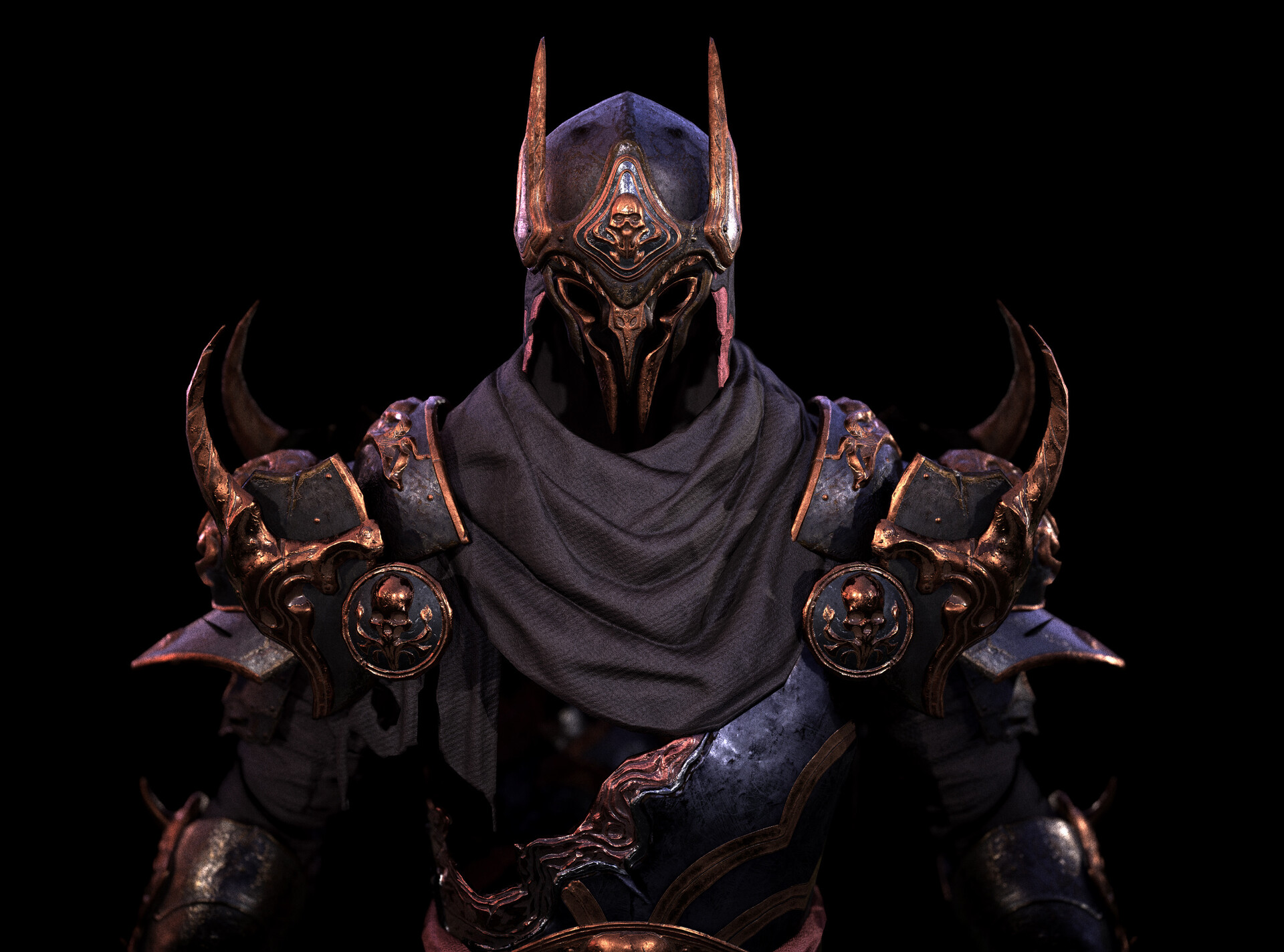 Jay Jang - Haunted Armor Outfit-Guild Wars 2 Fan Art Modeling
