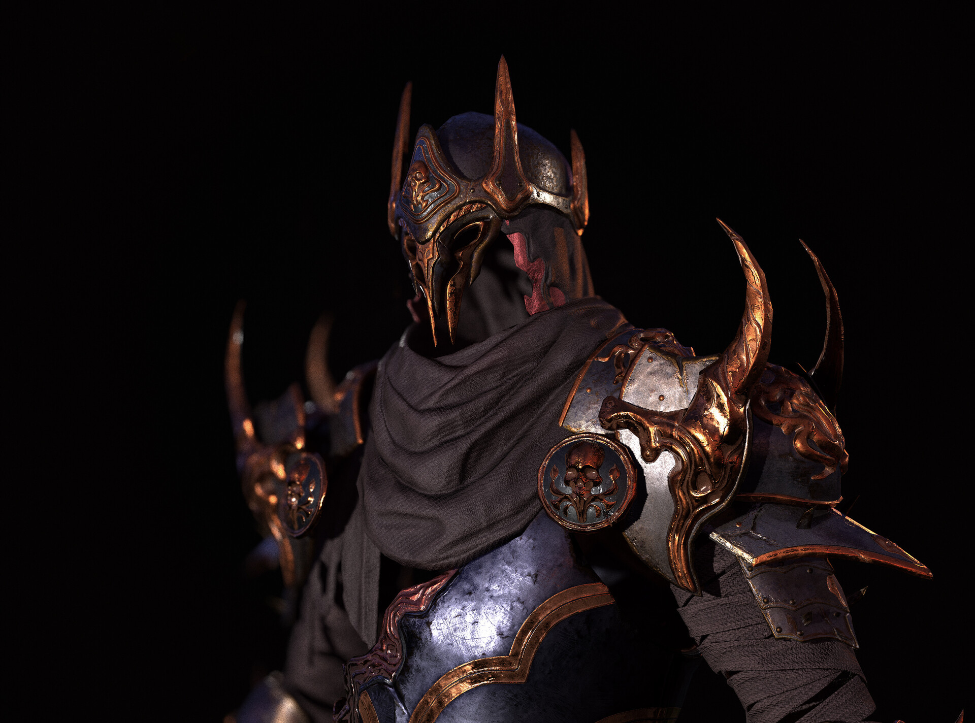 Jay Jang - Haunted Armor Outfit-Guild Wars 2 Fan Art Modeling