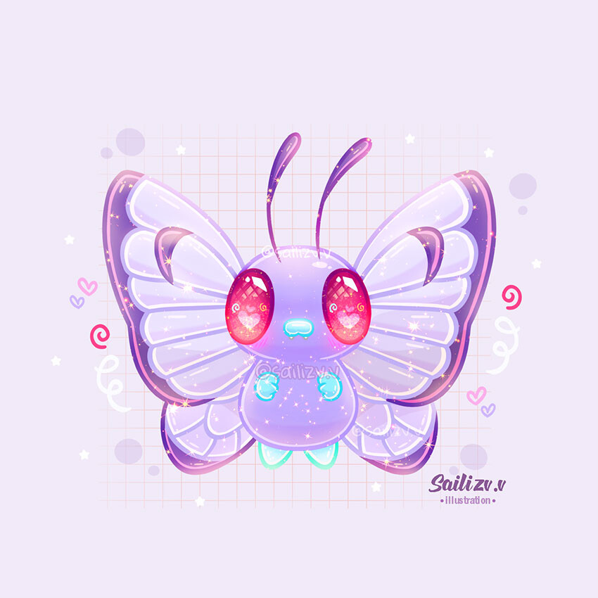 ArtStation - Butterfree POKEMON FANART by sailizv.v