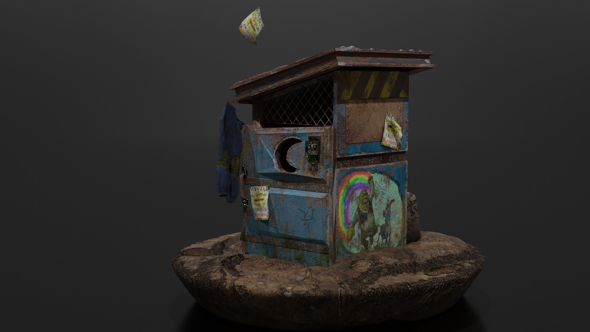 ArtStation - Cyberpunk Shrek Toilet