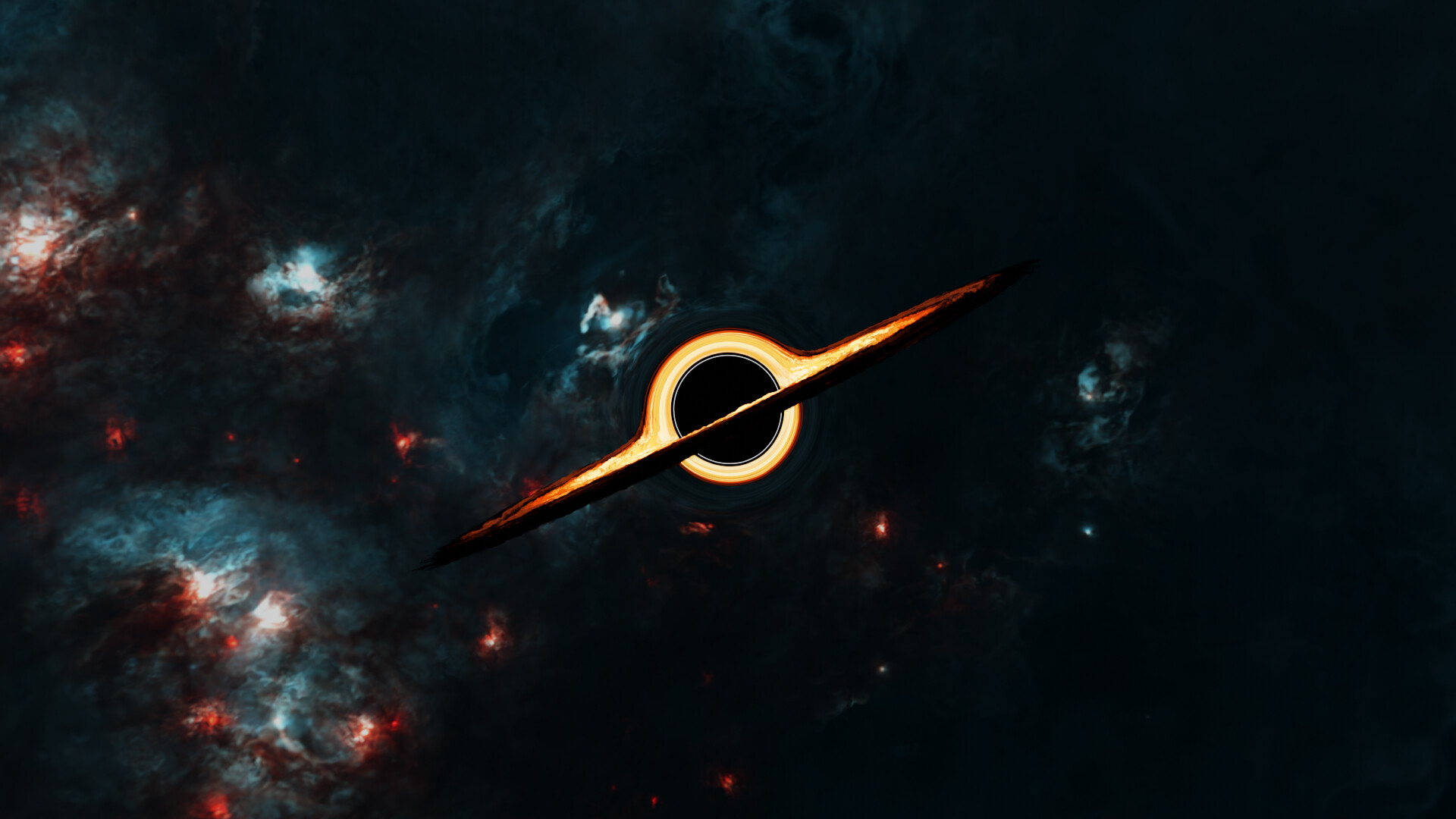 ArtStation - Celestial Reverie: Aesthetic Blackhole in Cosmic Harmony