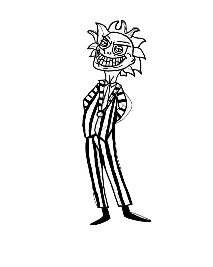 beetlejuice coloring pages
