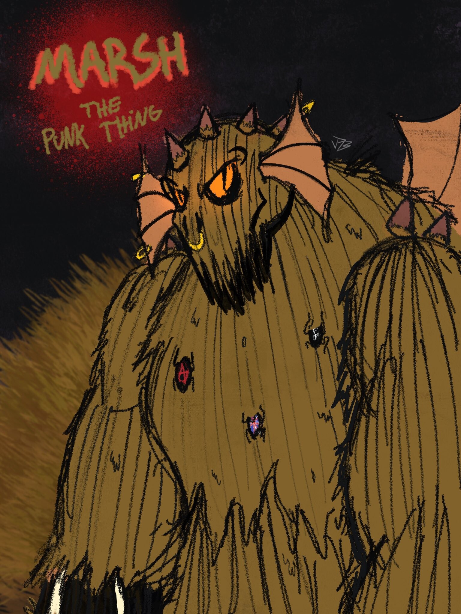 ArtStation - Marsh: the punk swamp monster