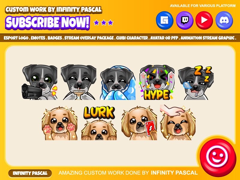 ArtStation - CUSTOM ORDER TWITCH EMOTES