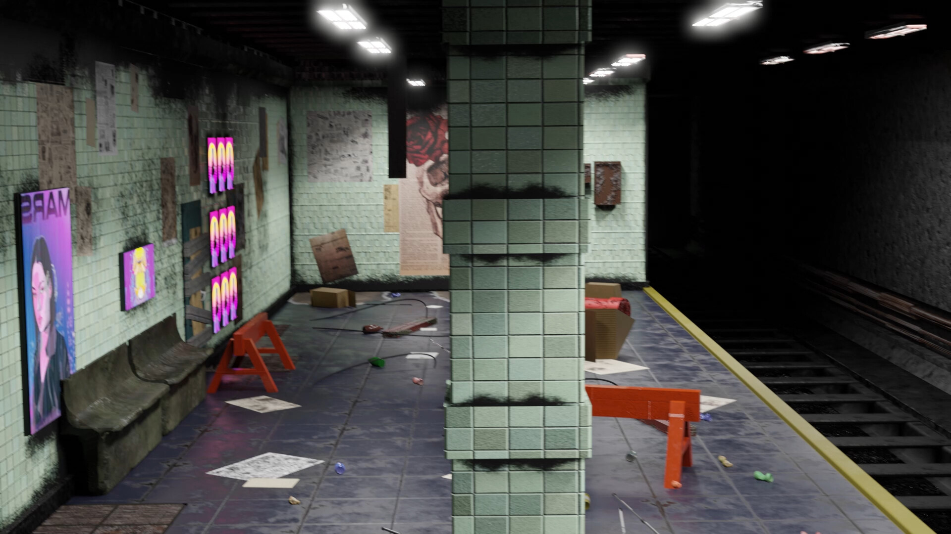 Safi_Soomro - The Terrifier's Area - Horror Scene With Retro Style