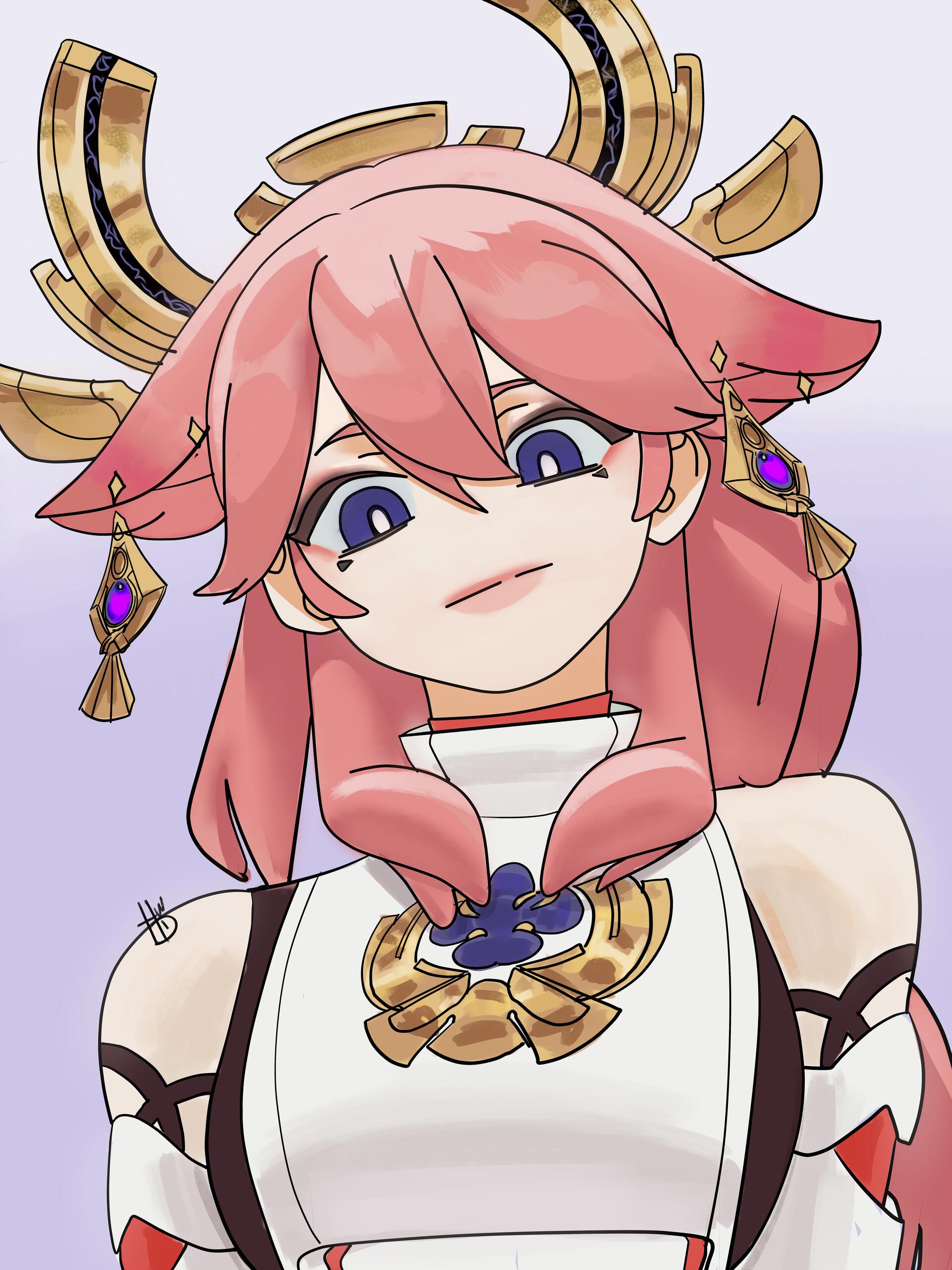 ArtStation - Yae Miko FanArt